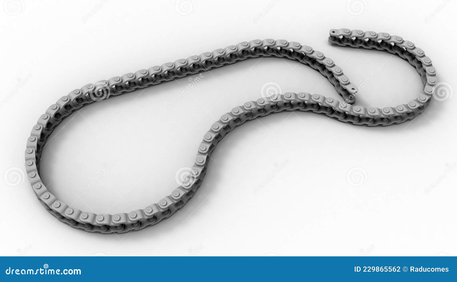 3D Rendering - Mechanical Chain Link Royalty-Free Illustration ...