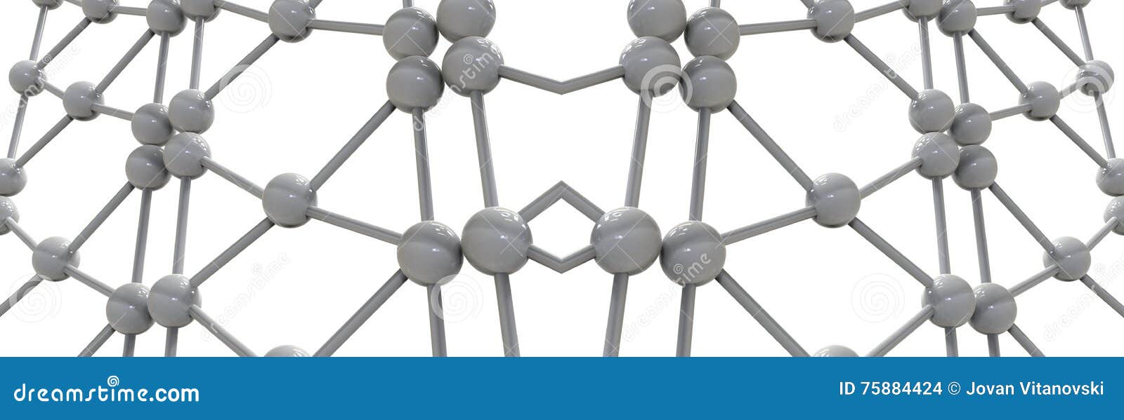 3d Render Illustration of Molecular Mesh Structure Stock Illustration ...