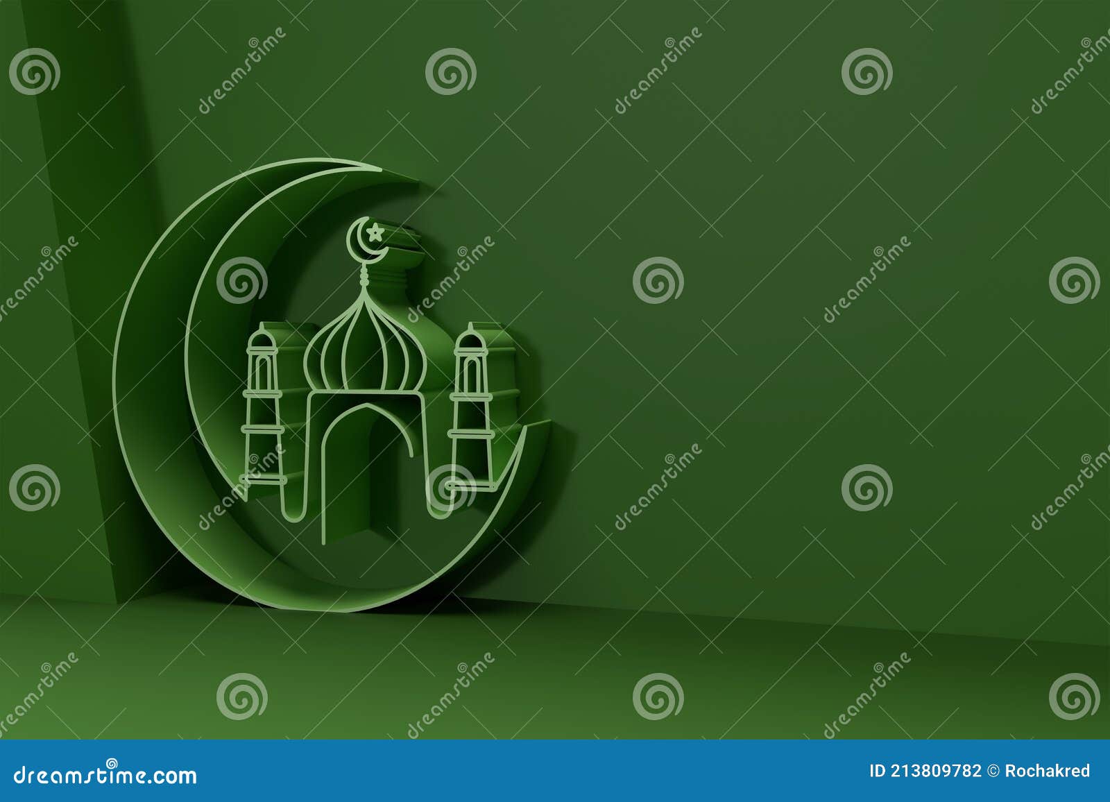 The Illustration Of Mosque Logos. Mosque Logo Isolated On Yellow ...