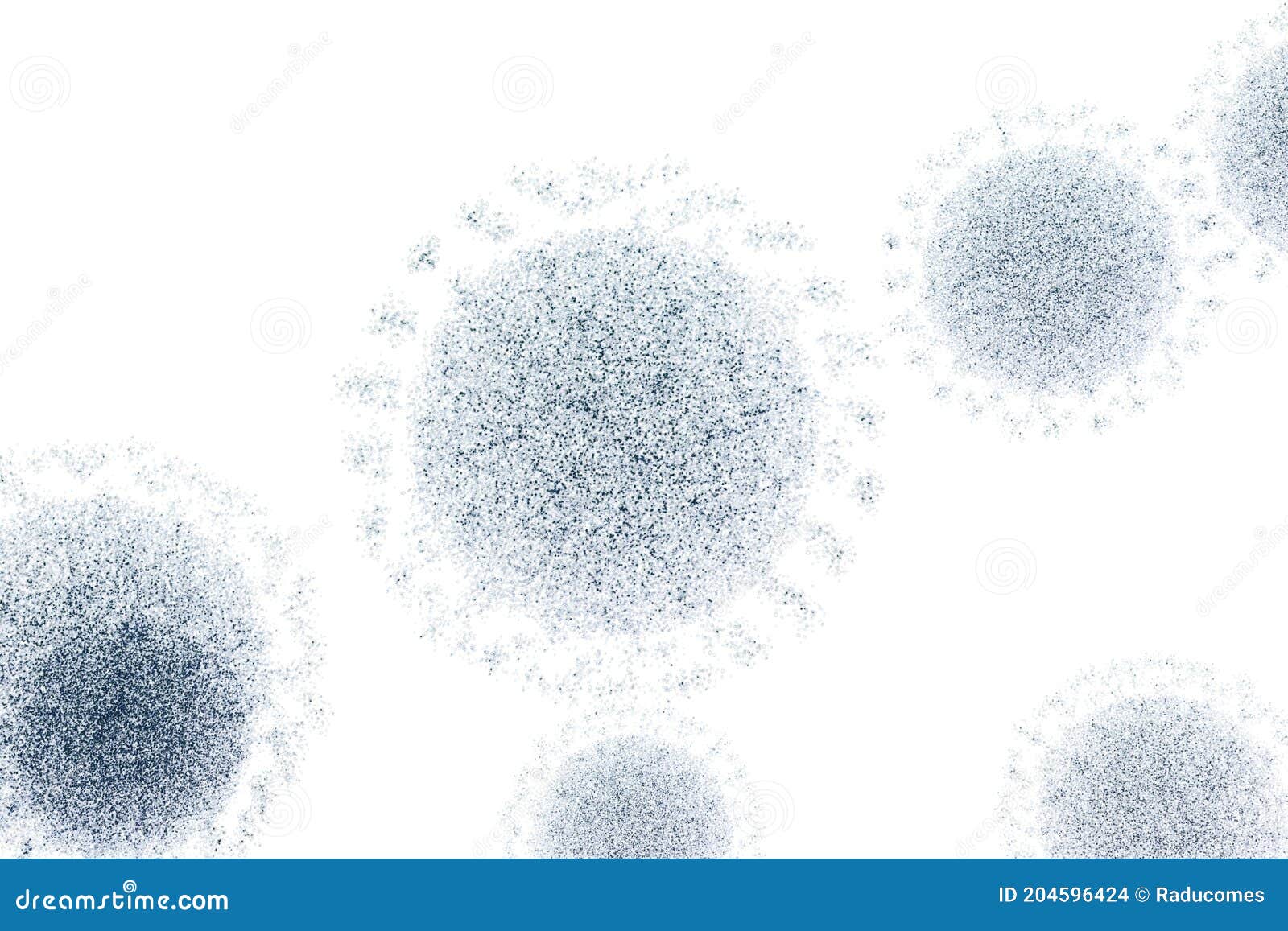 3D Rendering - Isolated Virus Shapes Stock Illustration - Illustration ...