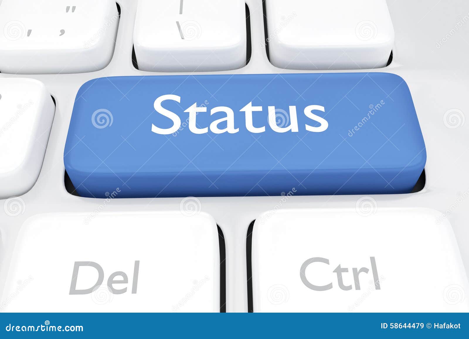3D Render Illustration of Online Status Keyboard Key Stock Image ...