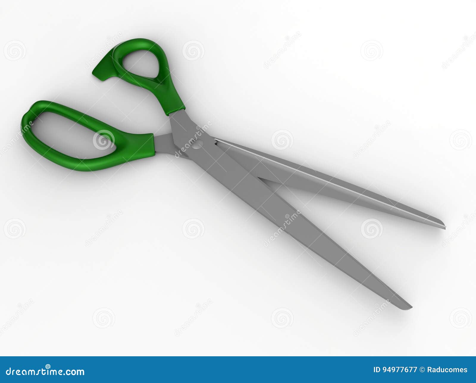 Green scissors isolated stock illustration. Illustration of craft ...