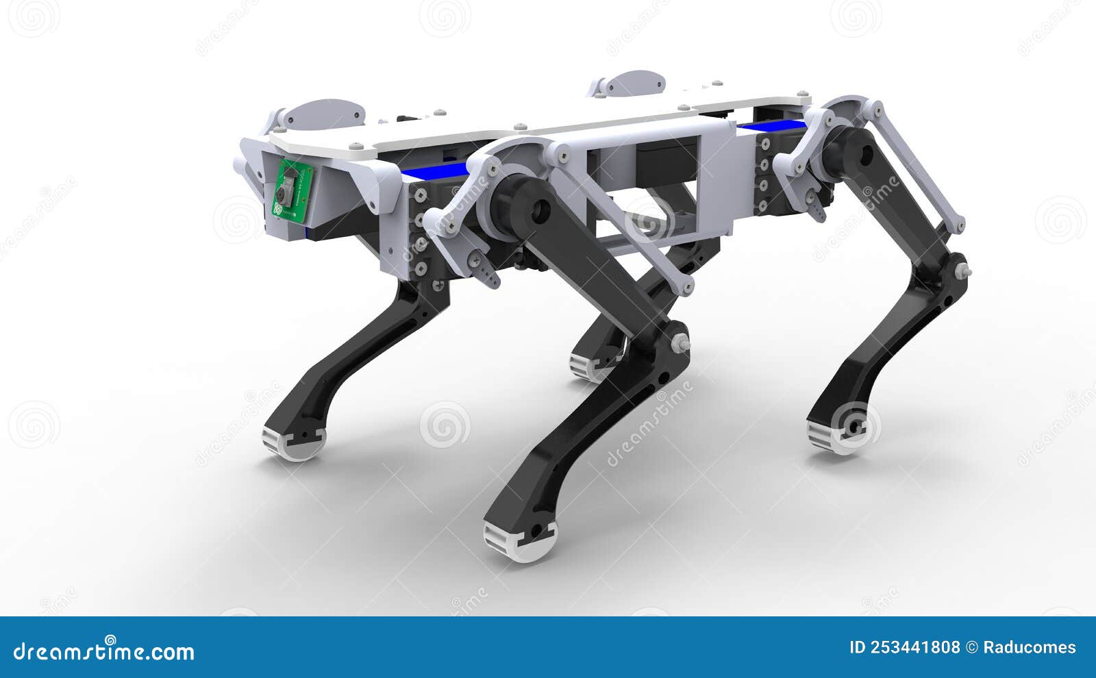 3D Rendering - Robotic Dog Concept Stock Illustration - Illustration of ...