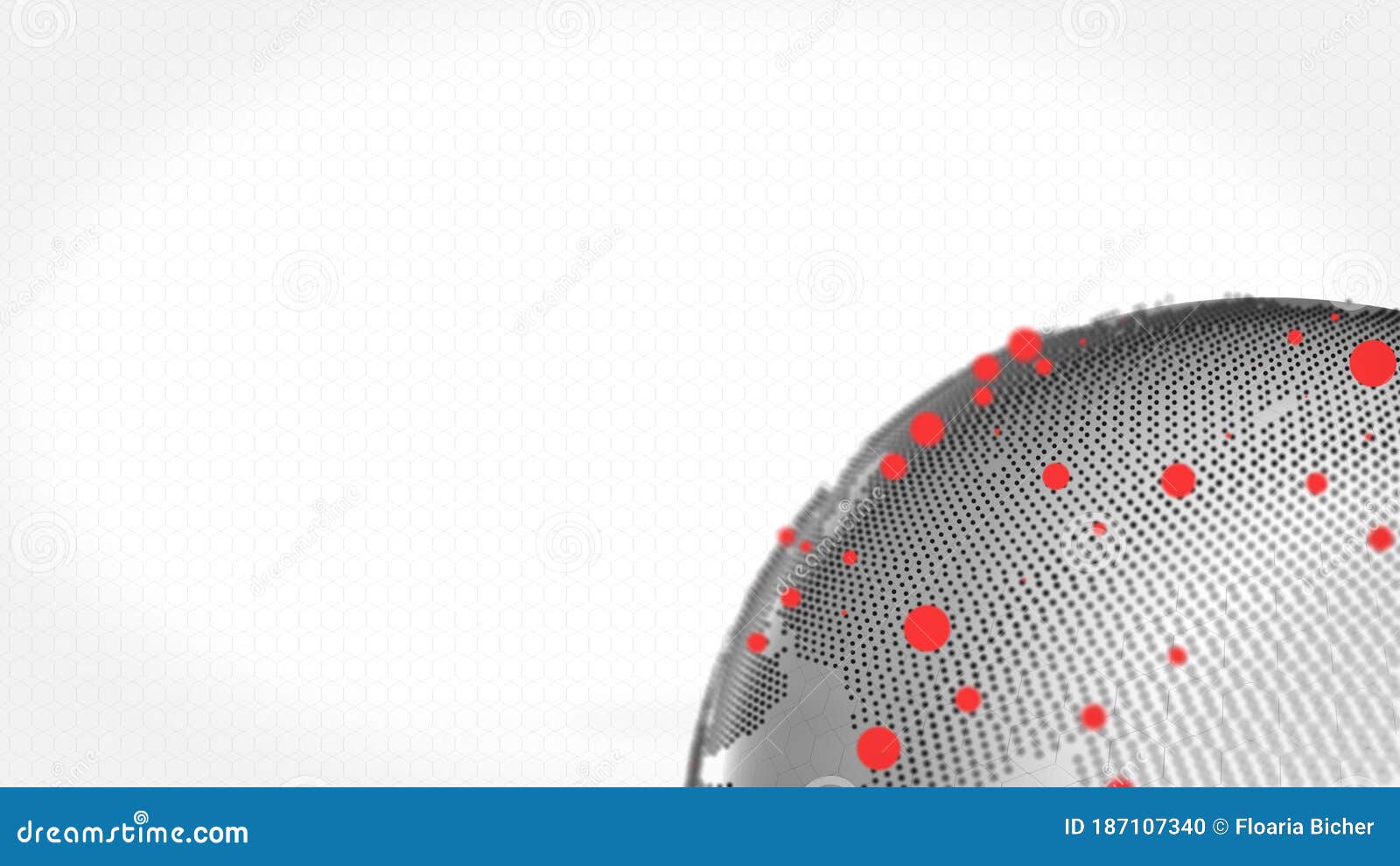 3d Render Illustration Showing Global Overpopulation Around the White ...