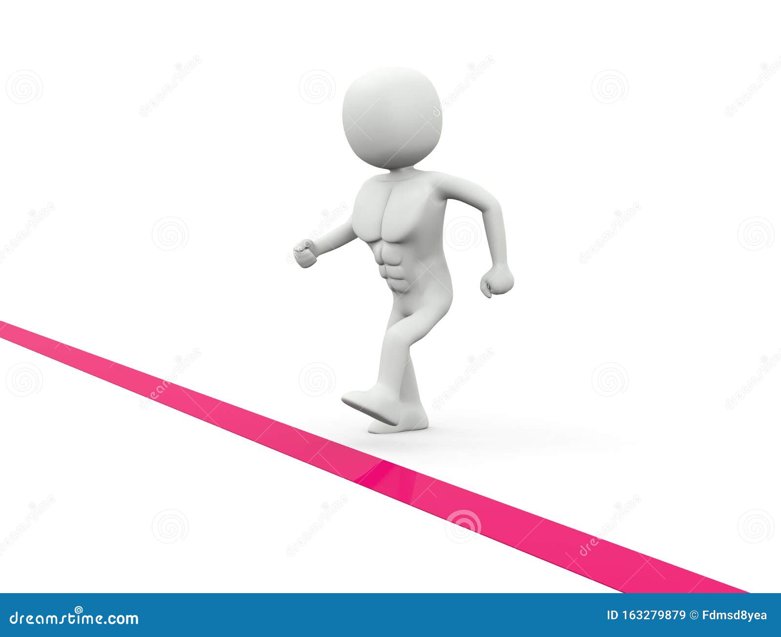 Taking the step stock illustration. Illustration of pose - 163279879