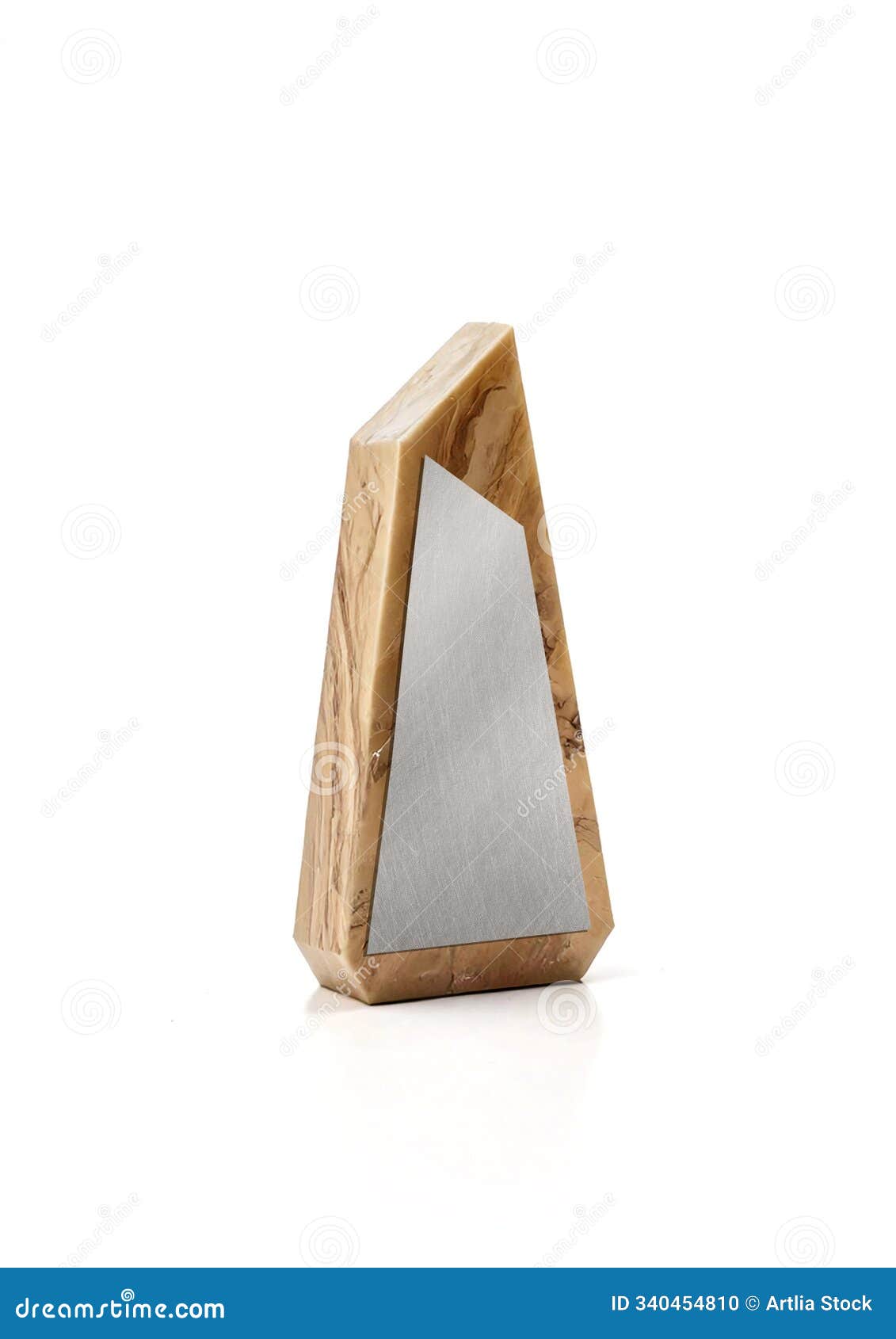 3D Render Illustration for a Triangular Modern Futuristic Trophy Design ...