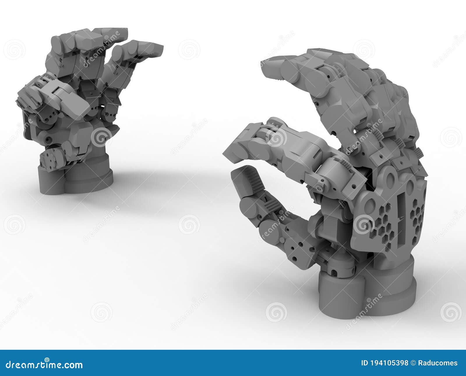 Robotic Hands Forming A Team Stock Illustration | CartoonDealer.com ...