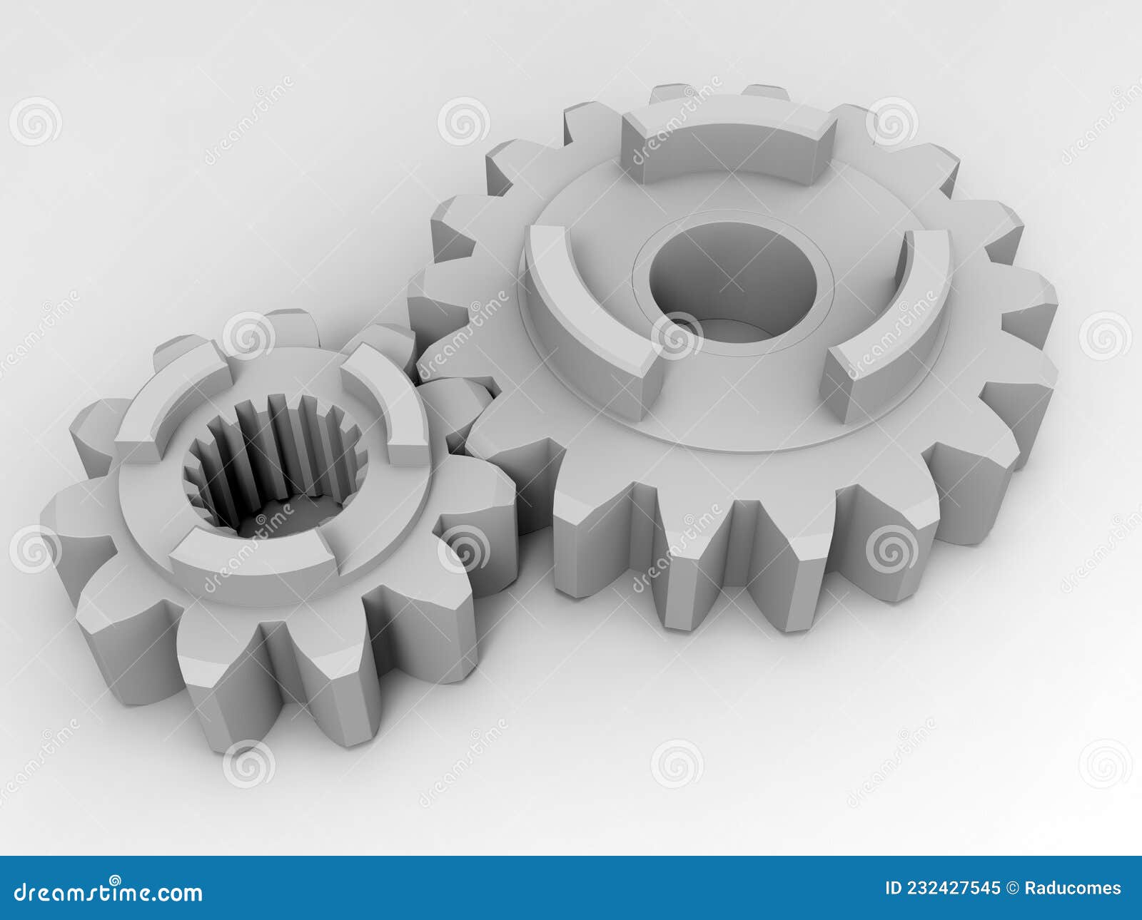 Interlocking Gears Vector