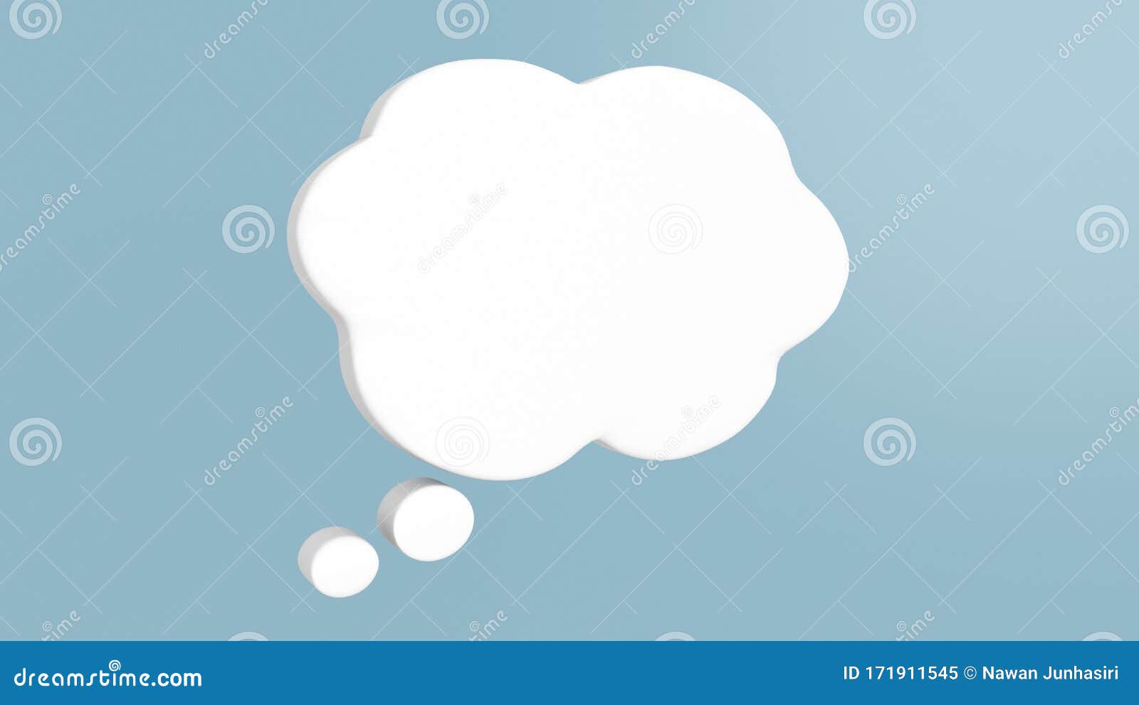 3D Render Illustration of Word Balloon Icon Symbol of Communication ...