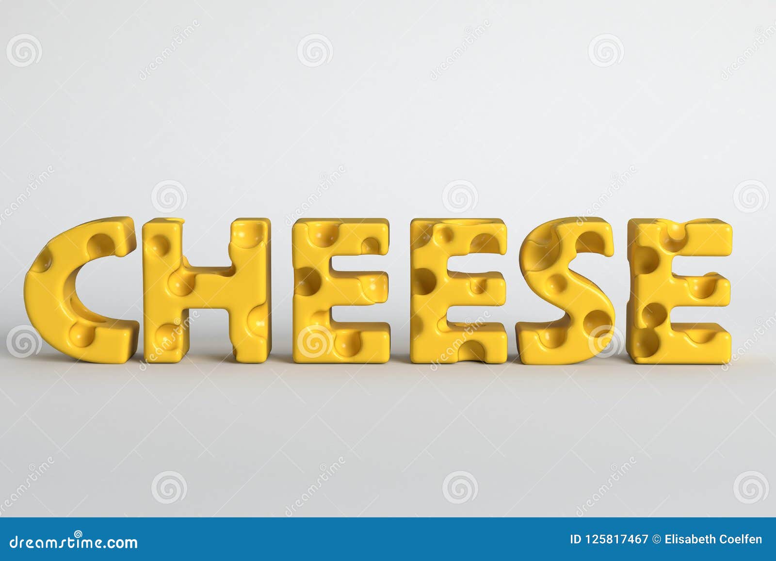 3D Render Of Cheese Alphabet Stock Photography | CartoonDealer.com ...