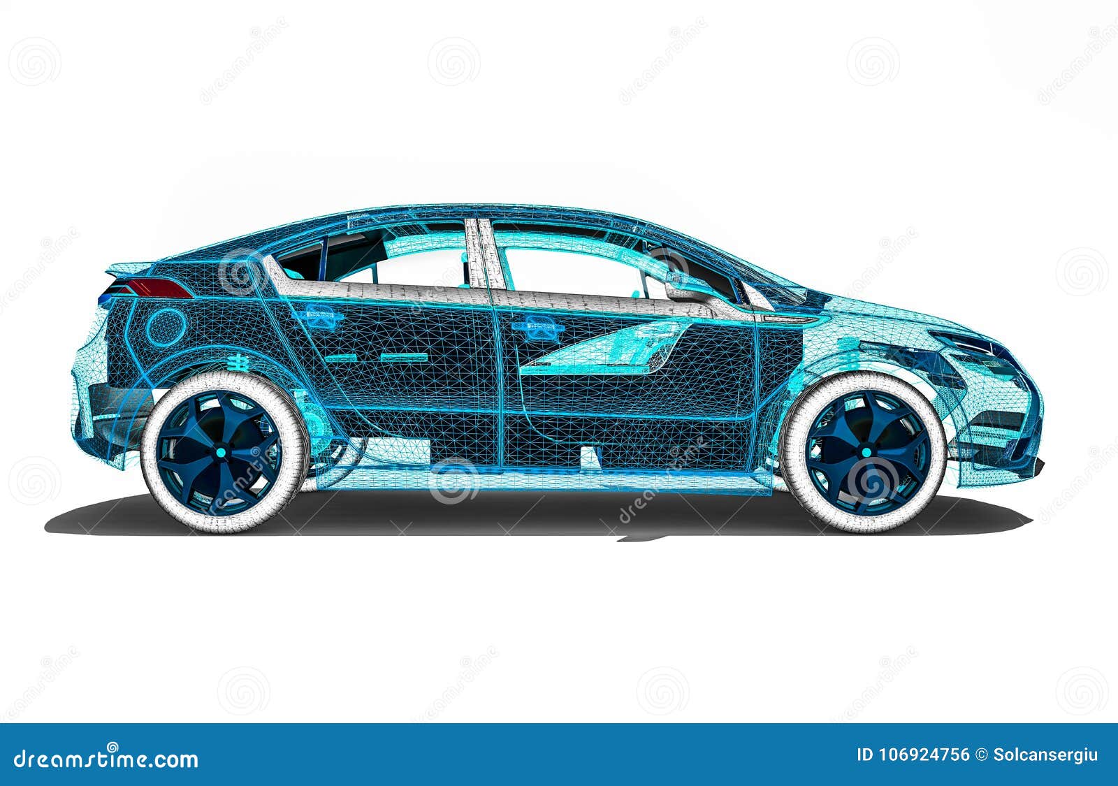 Car Development on Computers Softwares Stock Illustration ...