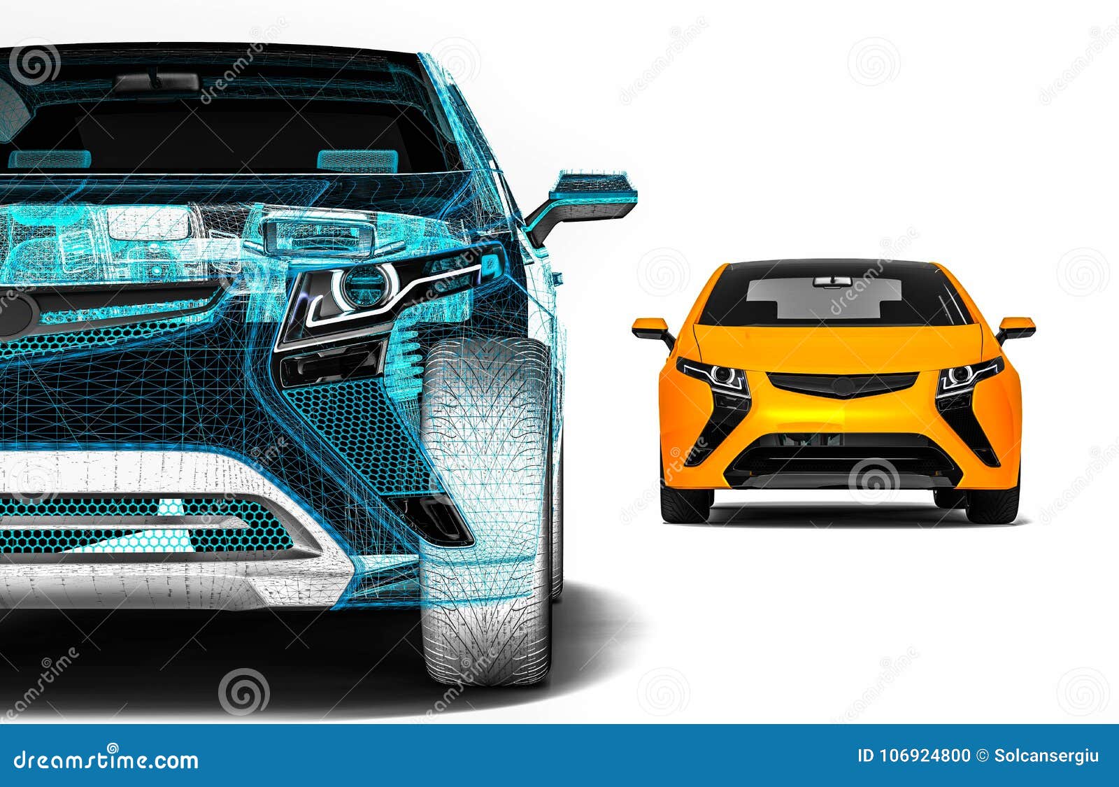 Car Development on Computers Softwares Stock Illustration ...