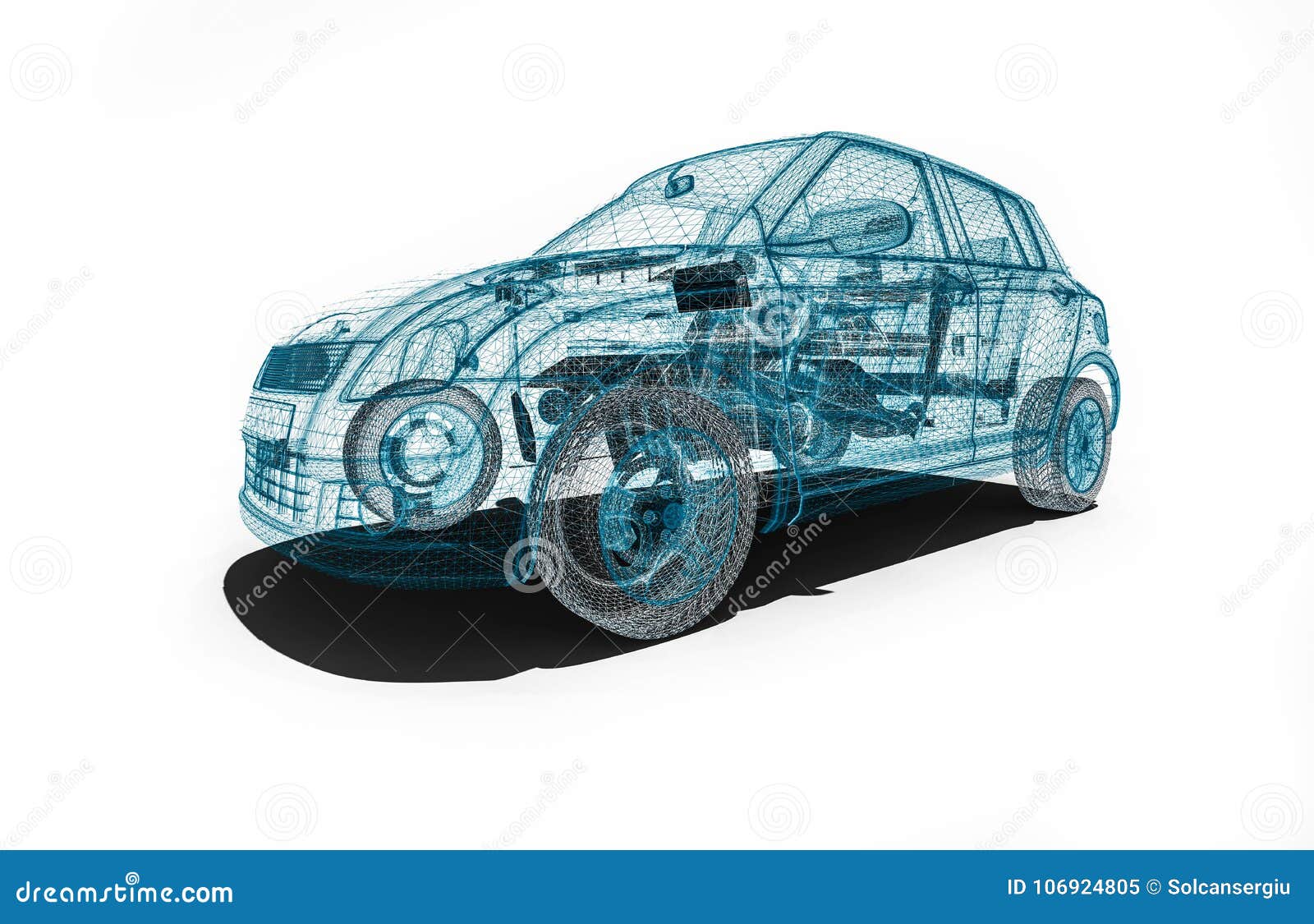 Car Development on Computers Softwares Stock Illustration ...