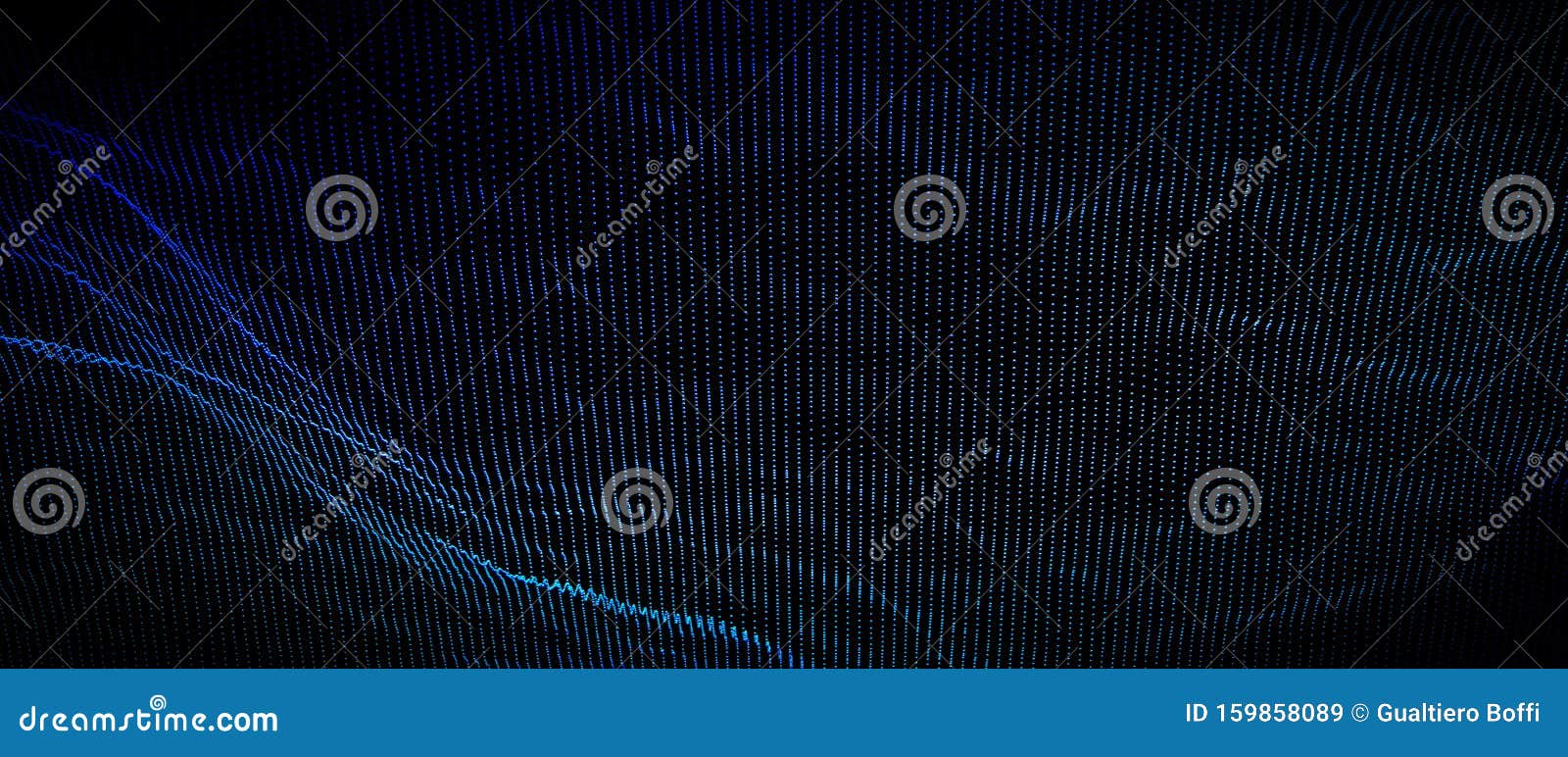 Render Image of Dotted Wave Background Stock Illustration ...