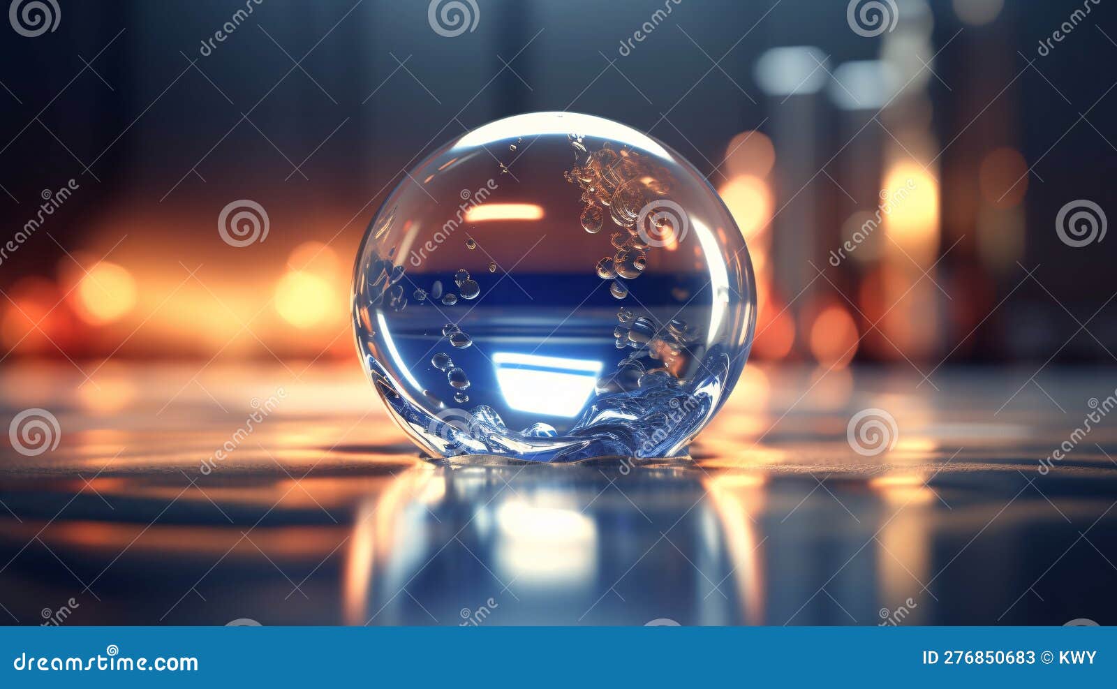 3d Render Image of Glow Object Liquid Vibe Generative Ai Stock ...