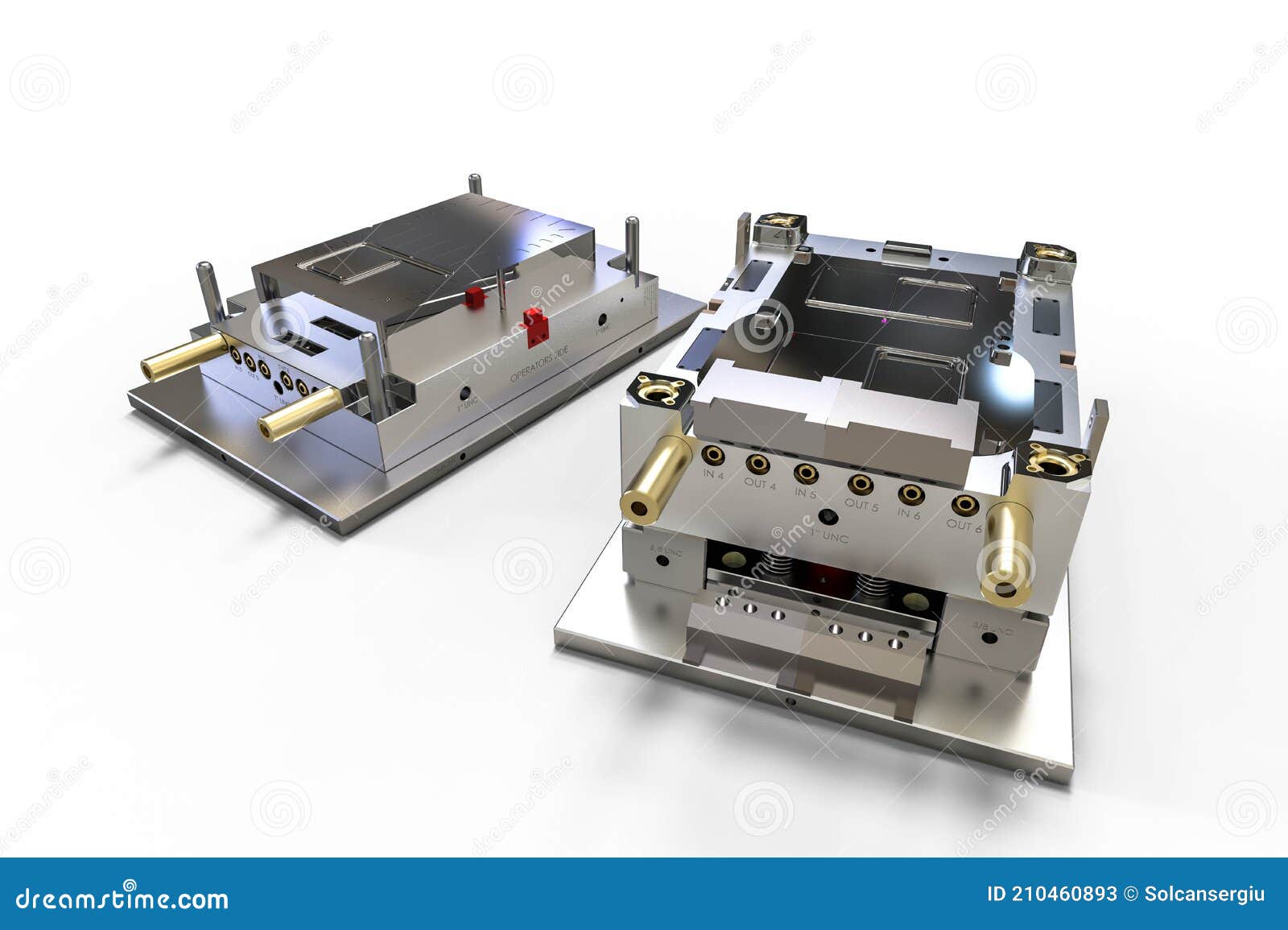 Plastic Injection Moulding.Cups, Boxes, Toolboxes. The Production ...