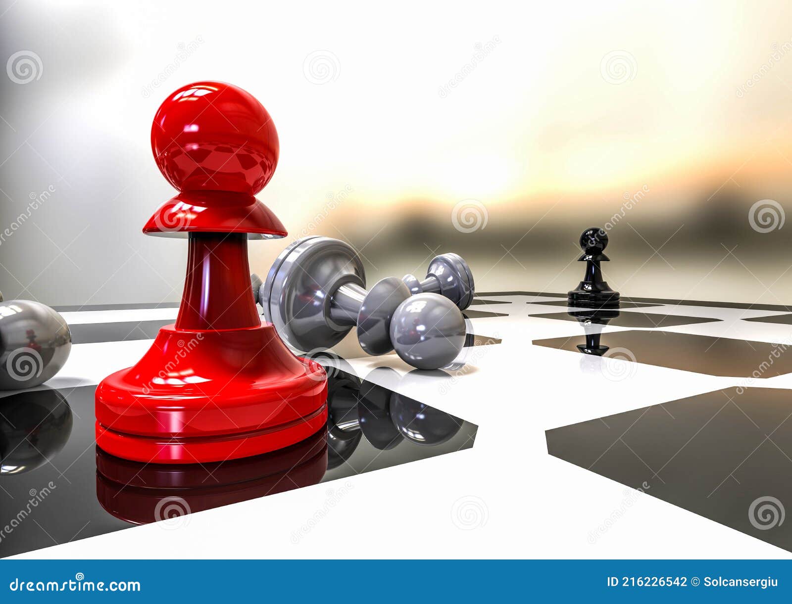 3D Render Image Representing Power Stock Illustration - Illustration of ...