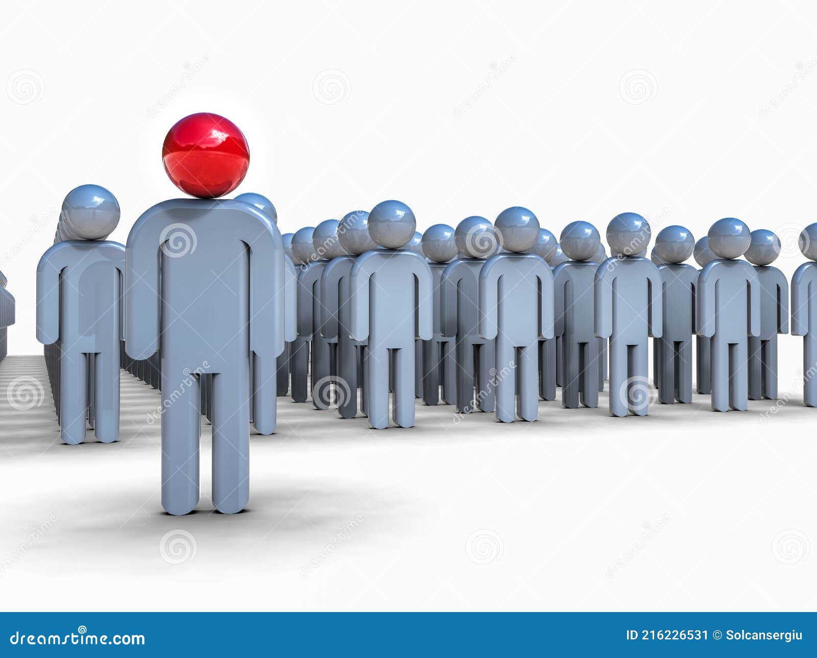 3D Render Image Representing Leadership Stock Illustration ...