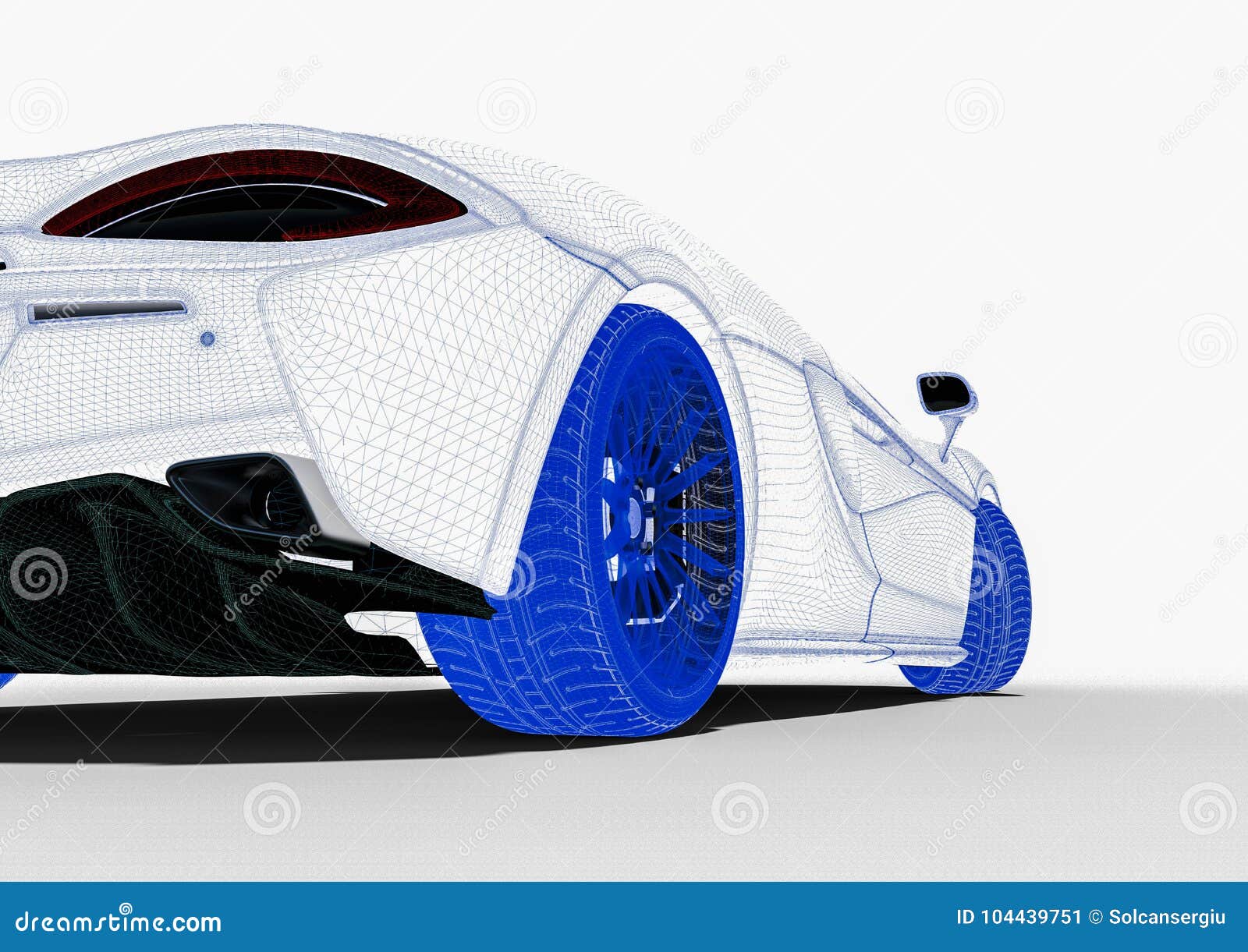 Wire Frame car stock illustration. Illustration of luxury - 104439751