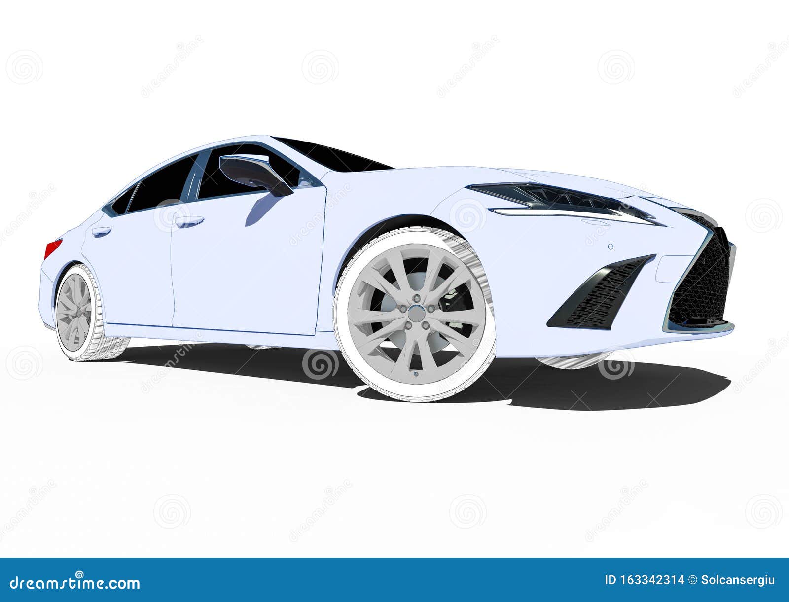 Wire Frame car. stock illustration. Illustration of draft - 163342314
