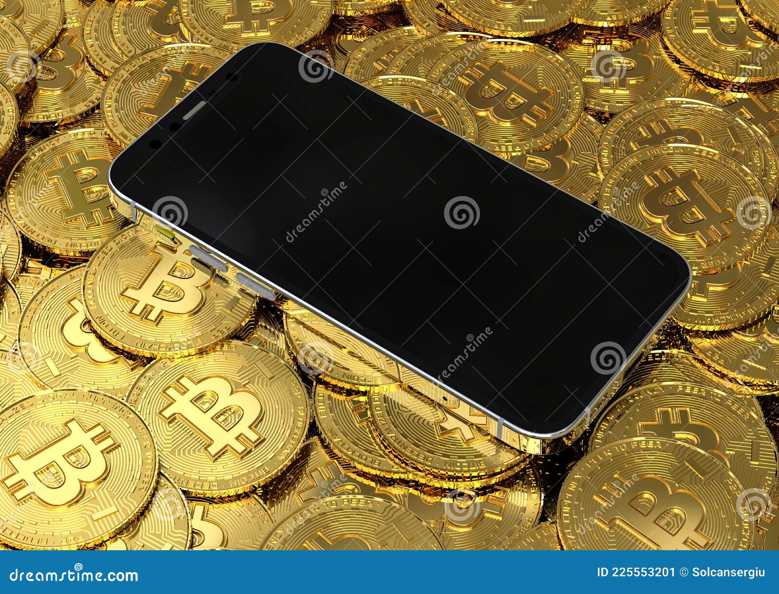 3D Render Image Representing Crypto Income Stock Illustration ...
