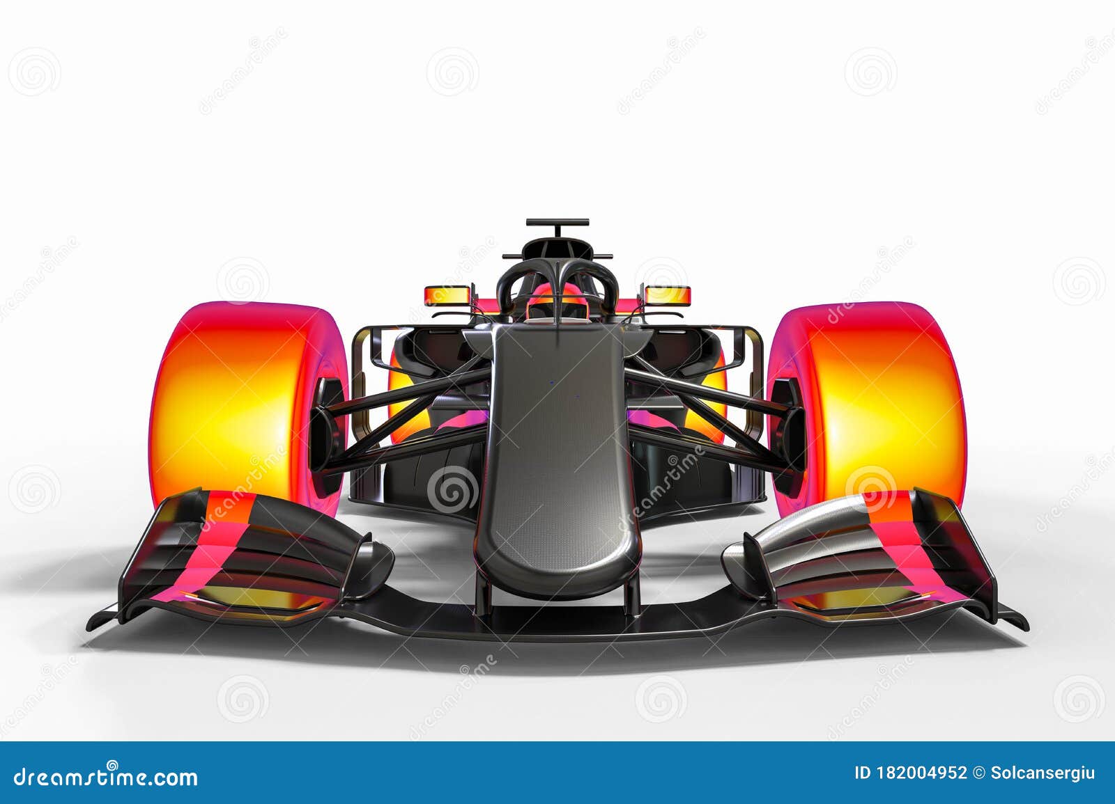 Computer Aided Design with 3D Software. Formula One Stock Illustration ...