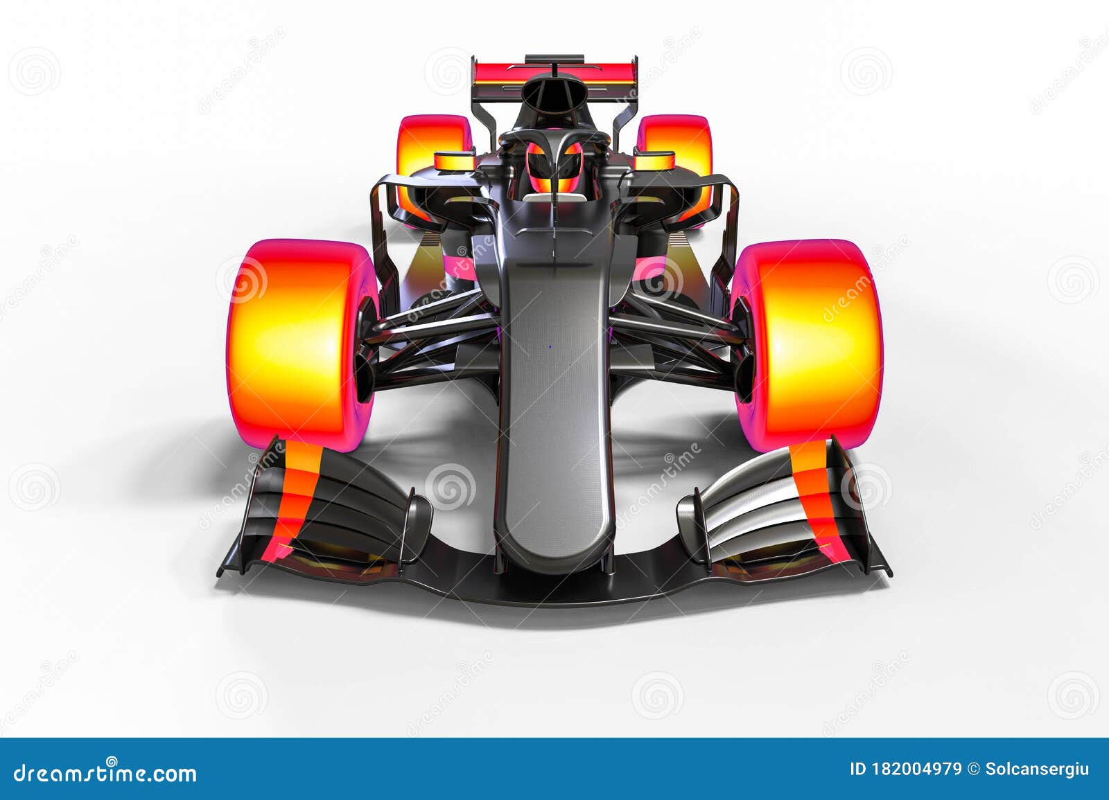 Computer Aided Design with 3D Software. Formula One Stock Illustration ...