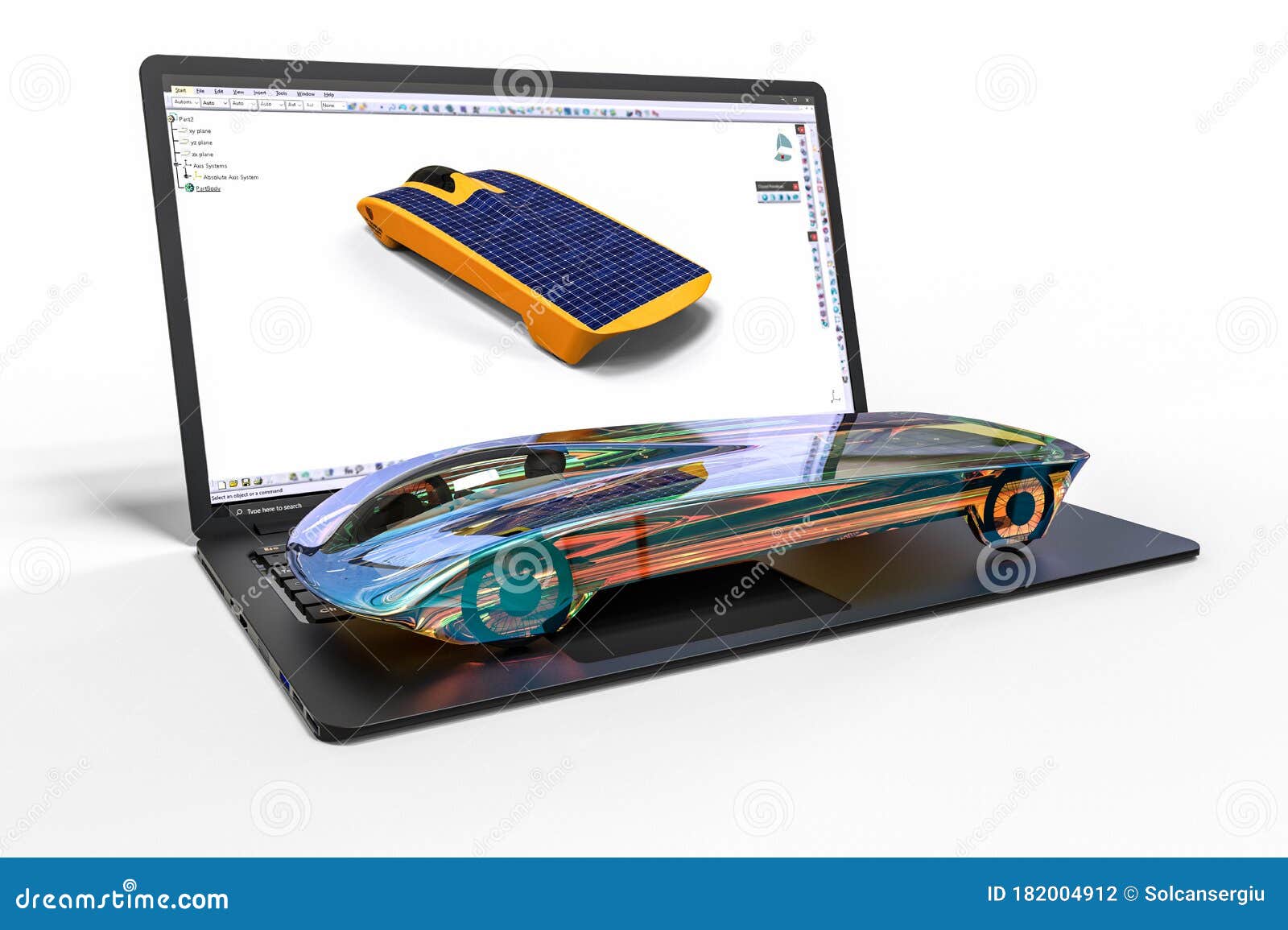 Computer Aided Design with 3D Software. Solar Car Development with the ...