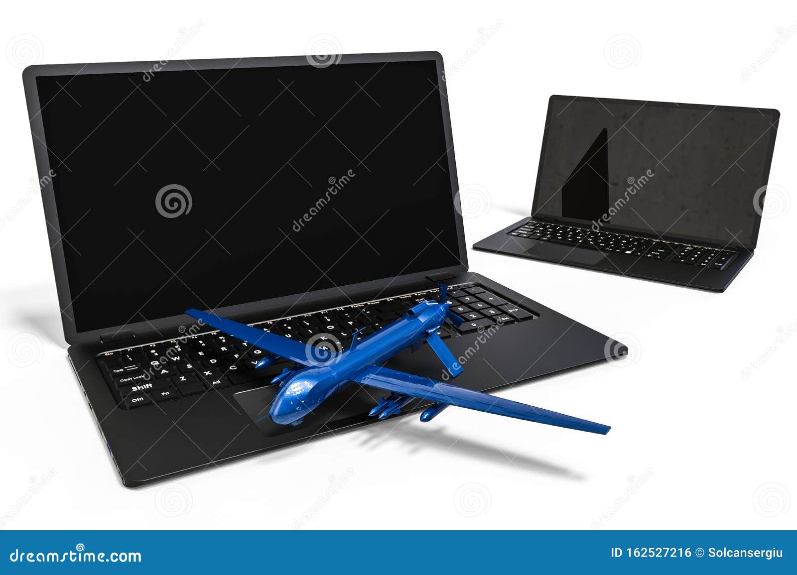 Computer Aided Design of a Drone Stock Illustration - Illustration of ...