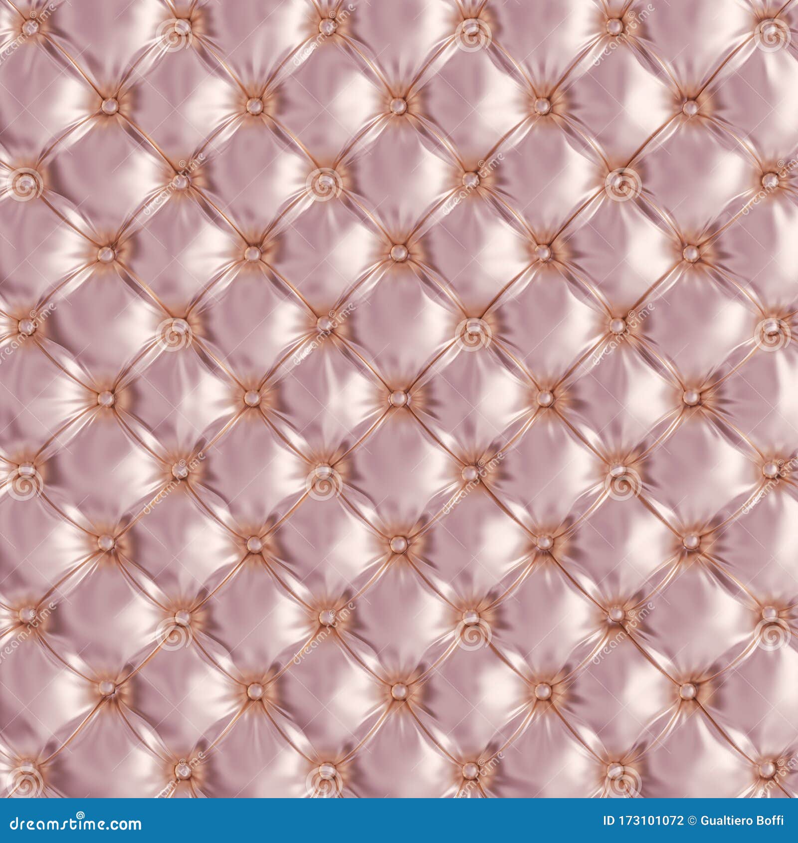 3d Render Image of a Tufted Texture of Pink Sofa Stock Illustration ...