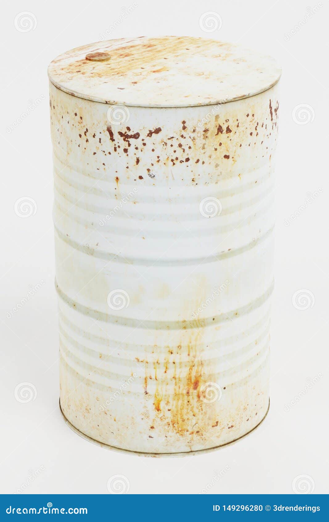 3D Render of Industrial Barrel Stock Illustration - Illustration of ...