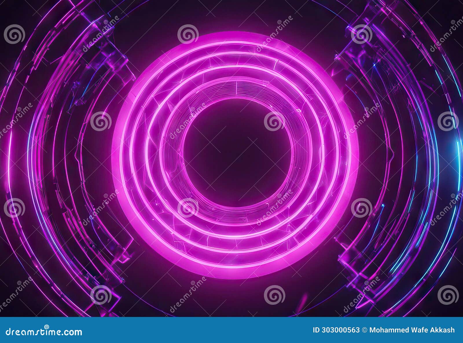 3d Render Infinity Symbol Neon Light Loop Ultraviolet Spectrum Quantum ...