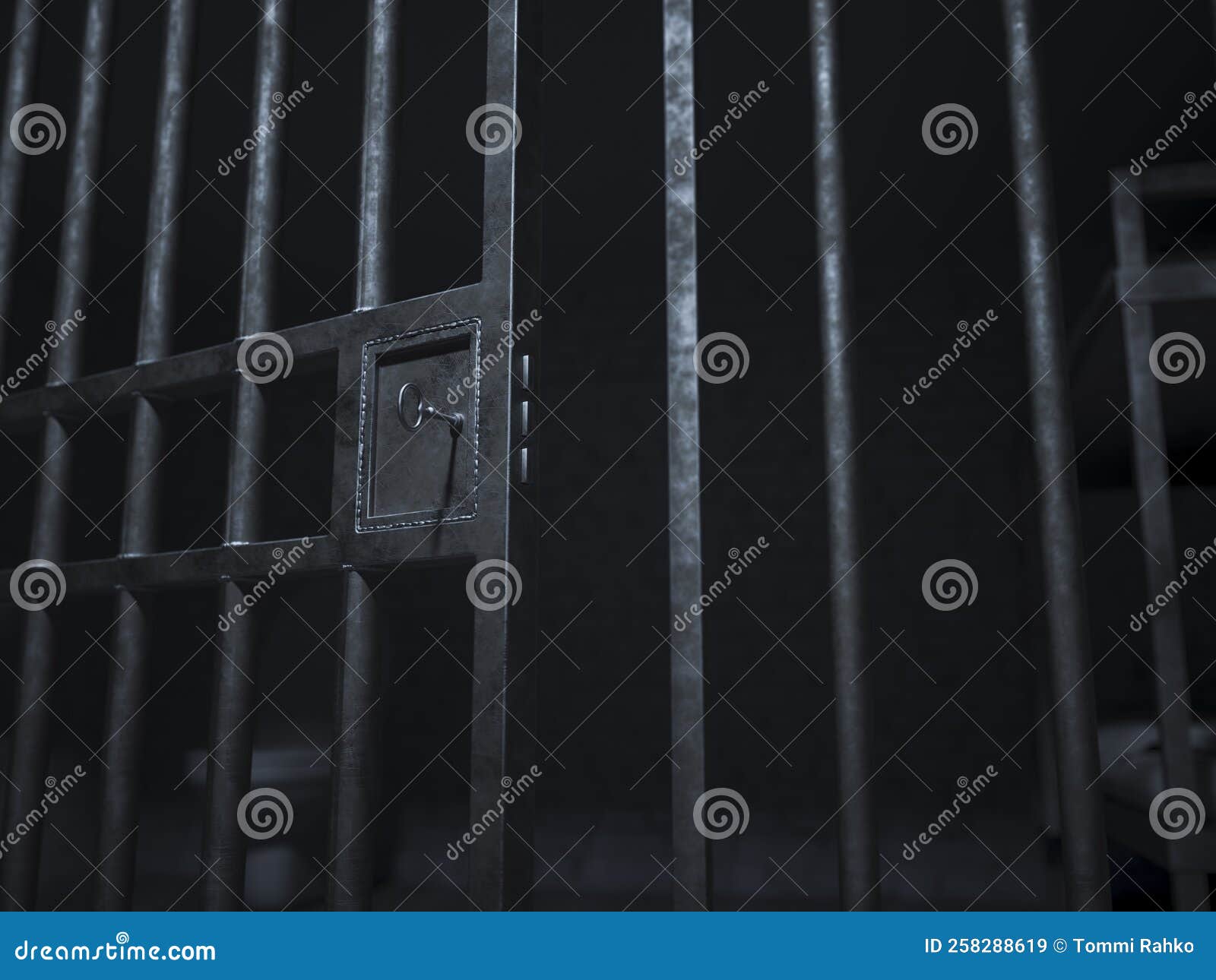3d Render Inside Of A Prison Cell With Ladder Leading To A Window Stock ...
