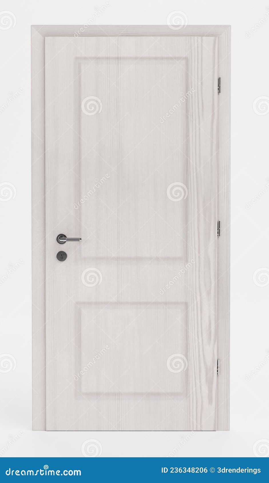 3D Render of Interior Door stock illustration. Illustration of door ...