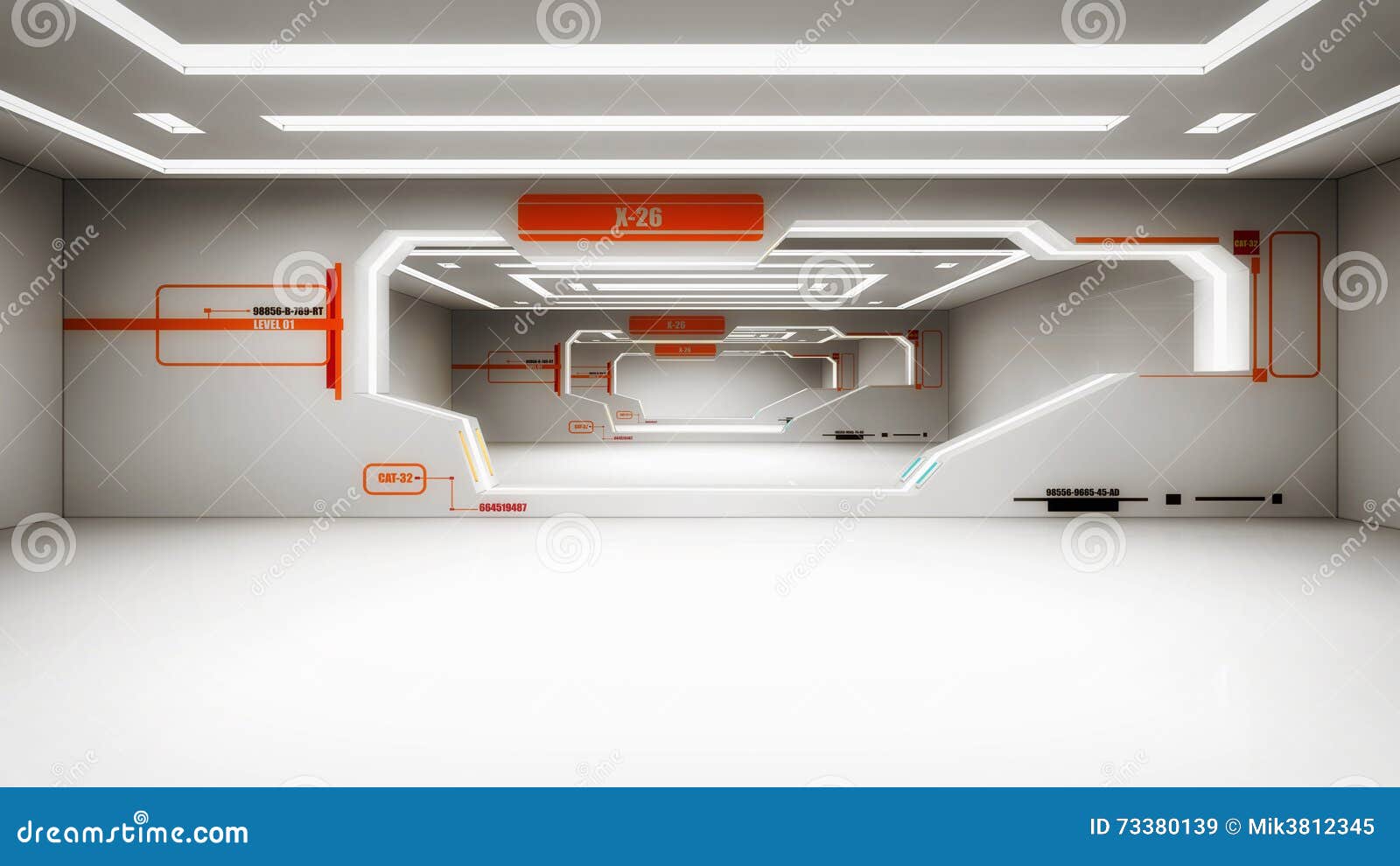 Sci Fi Interior Futuristic Room Laser Alarm Protection Security Prison ...