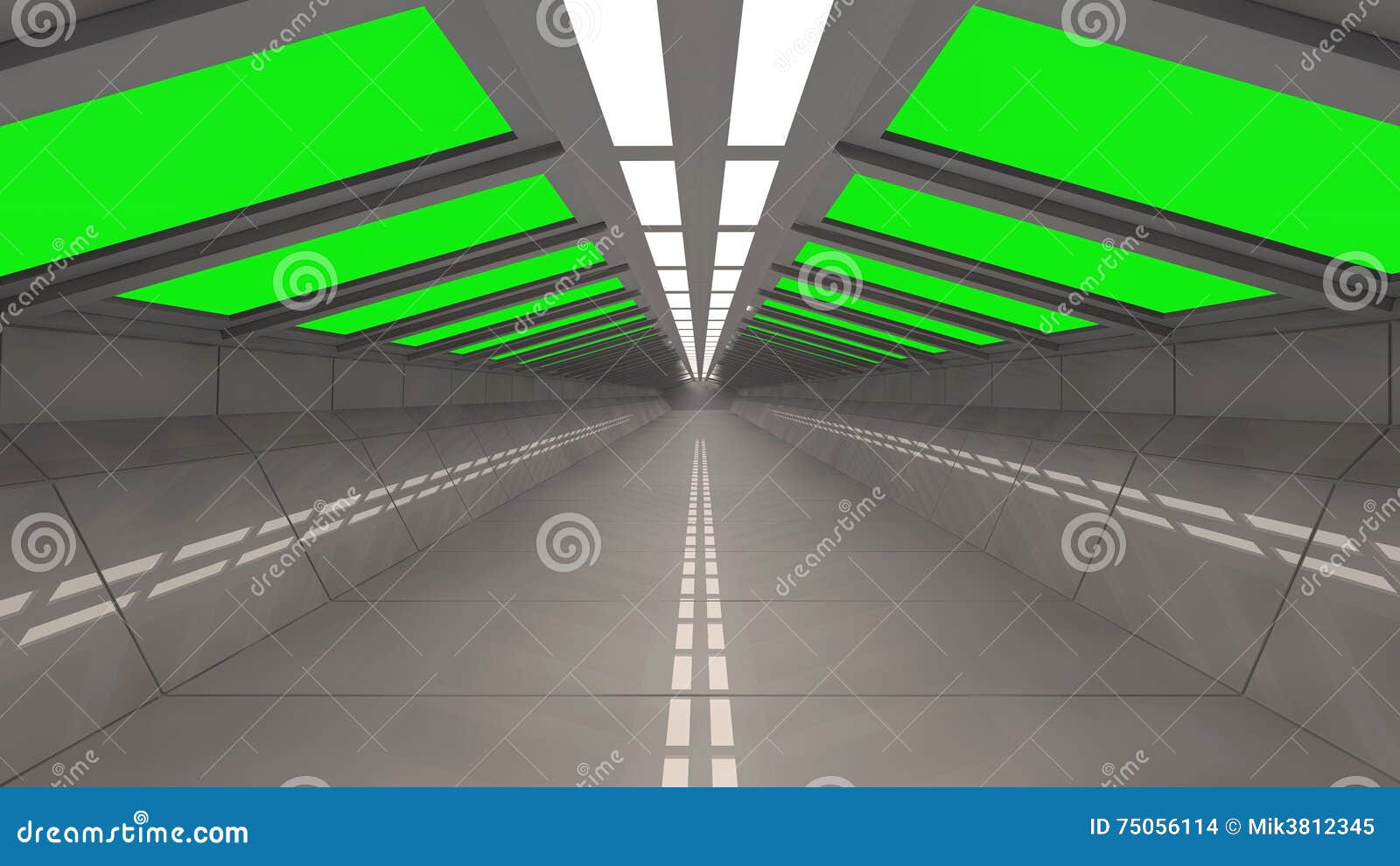 Interior With Chroma Key Background. 3d Rendering Royalty-Free Stock ...