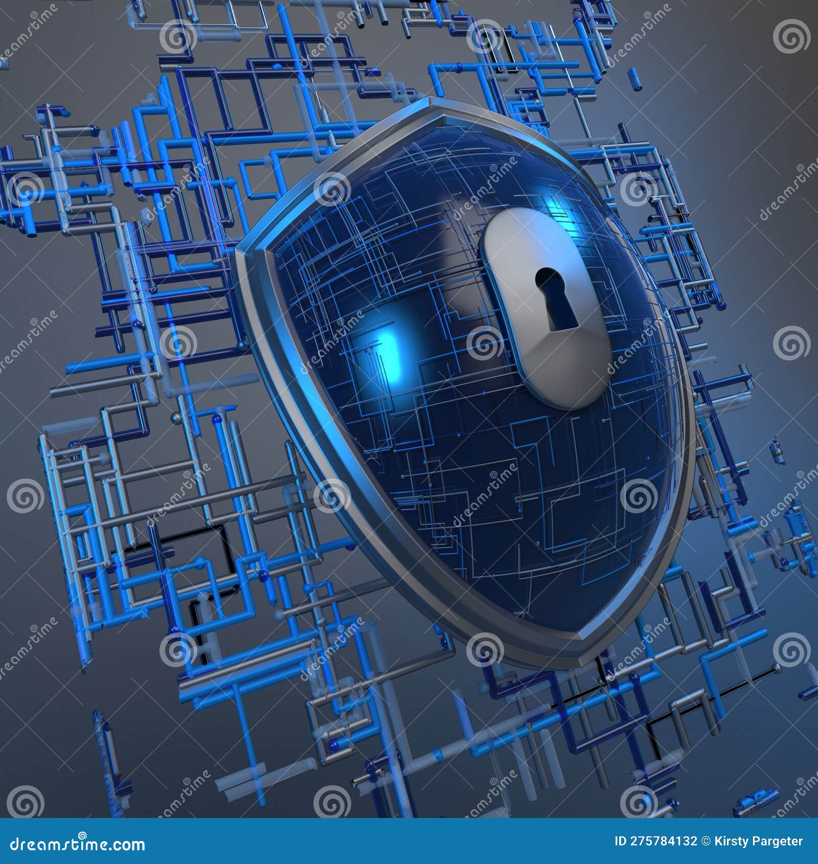 3d internet secuirty badge stock illustration. Illustration of security ...