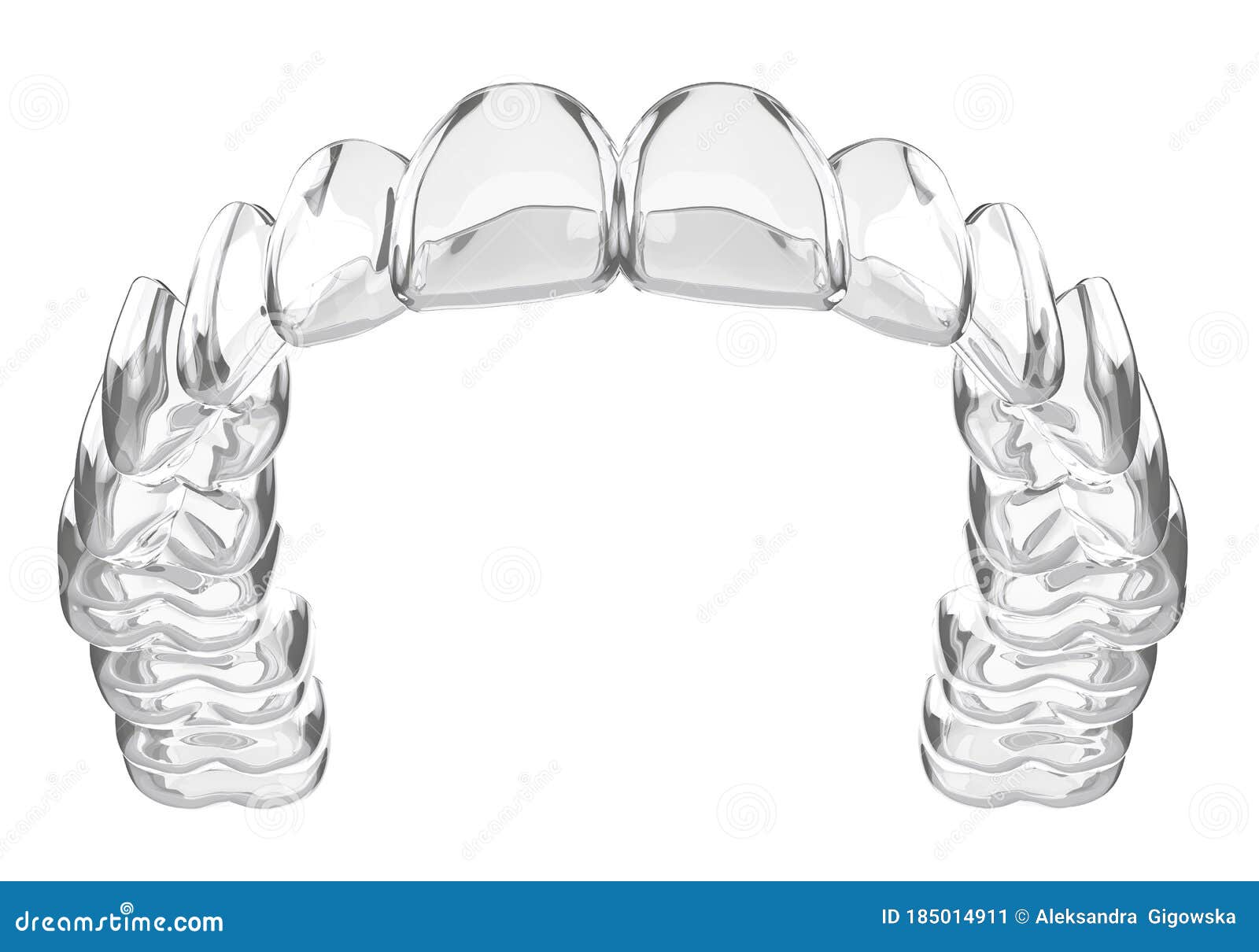 3d Render Of Invisalign Removable And Invisible Retainer Royalty-Free ...