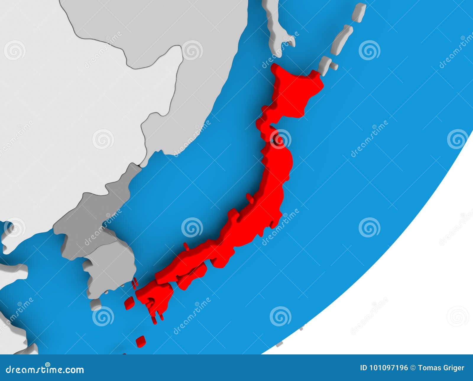 Map of Japan stock illustration. Illustration of travel - 101097196