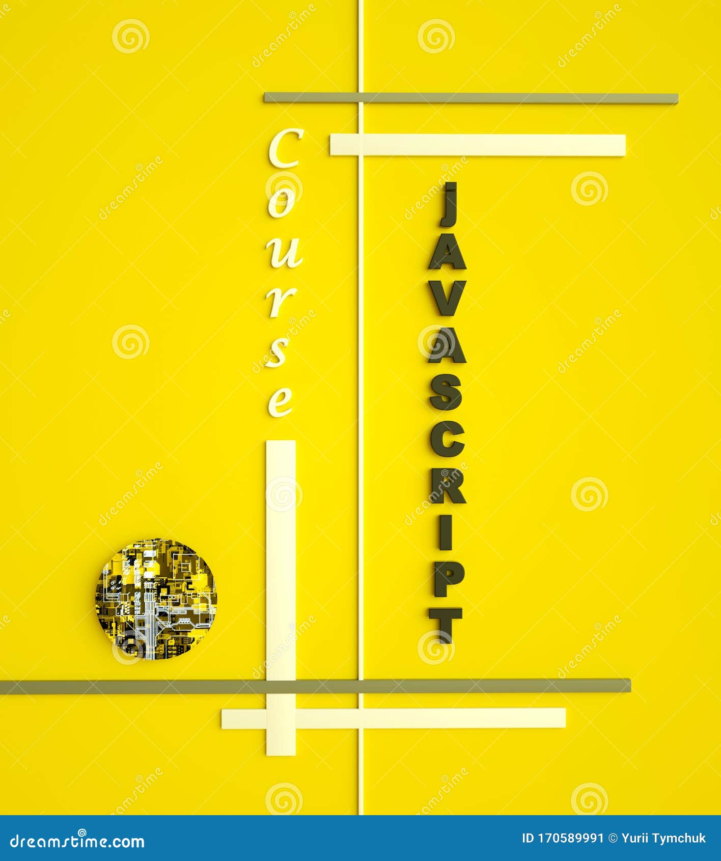 3d Render Of Javascript Course Programming Tutorial Coding Concept Javascript Language E