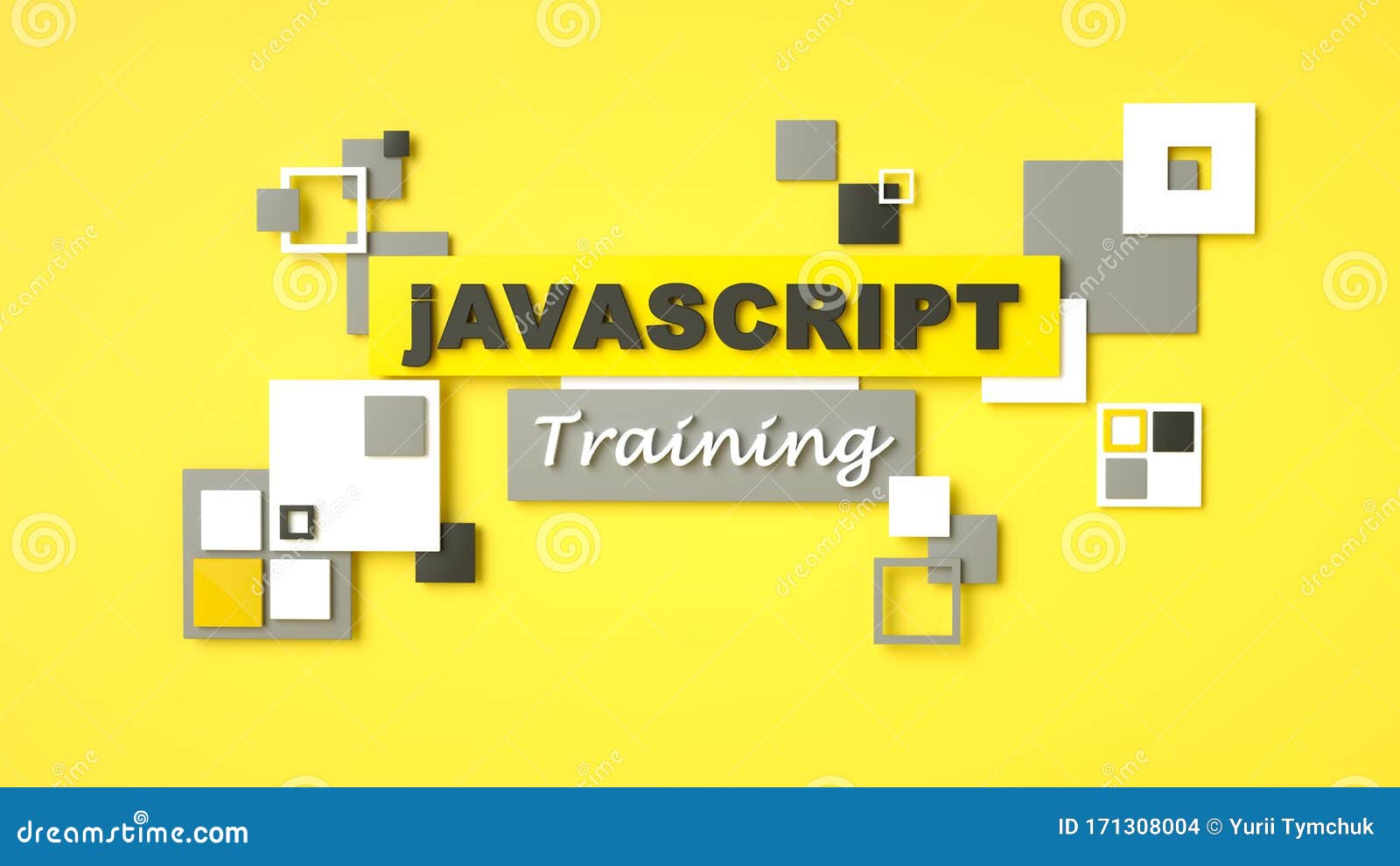 3d Render Of Javascript Training Programming Training Coding Concept Javascript Language E