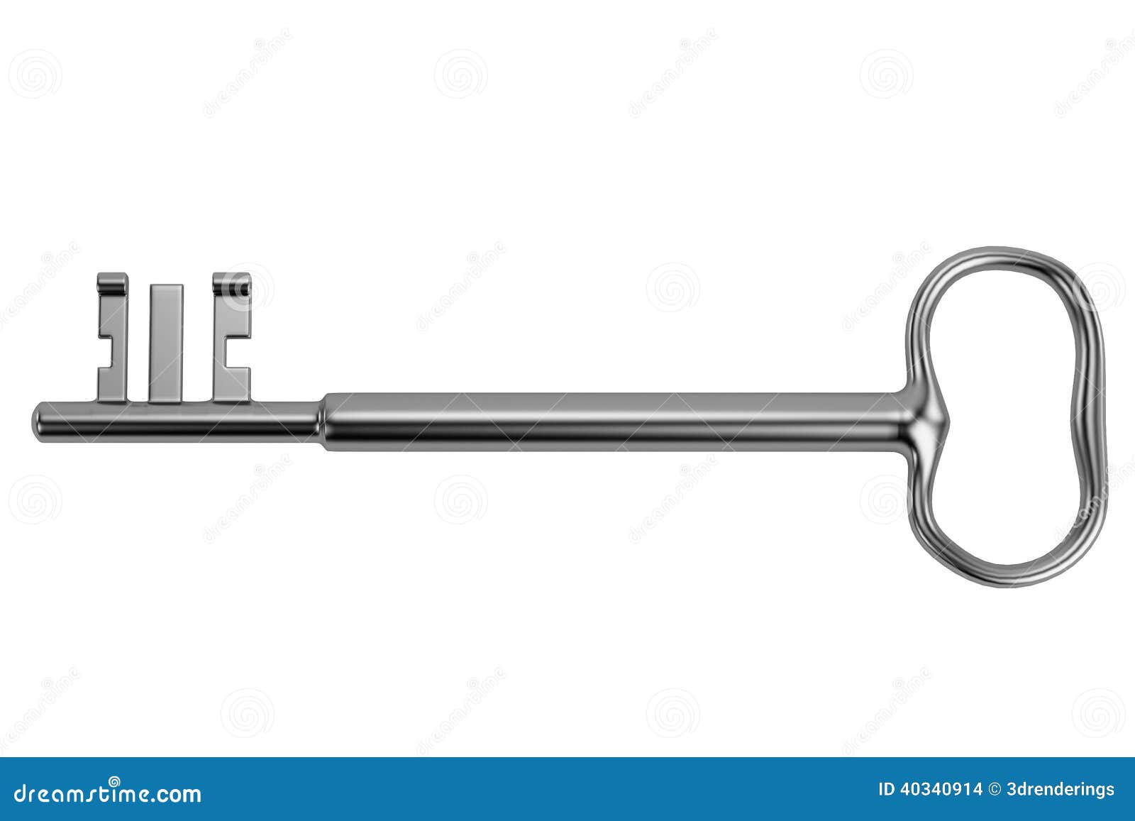 3d render of key stock illustration. Illustration of render - 40340914
