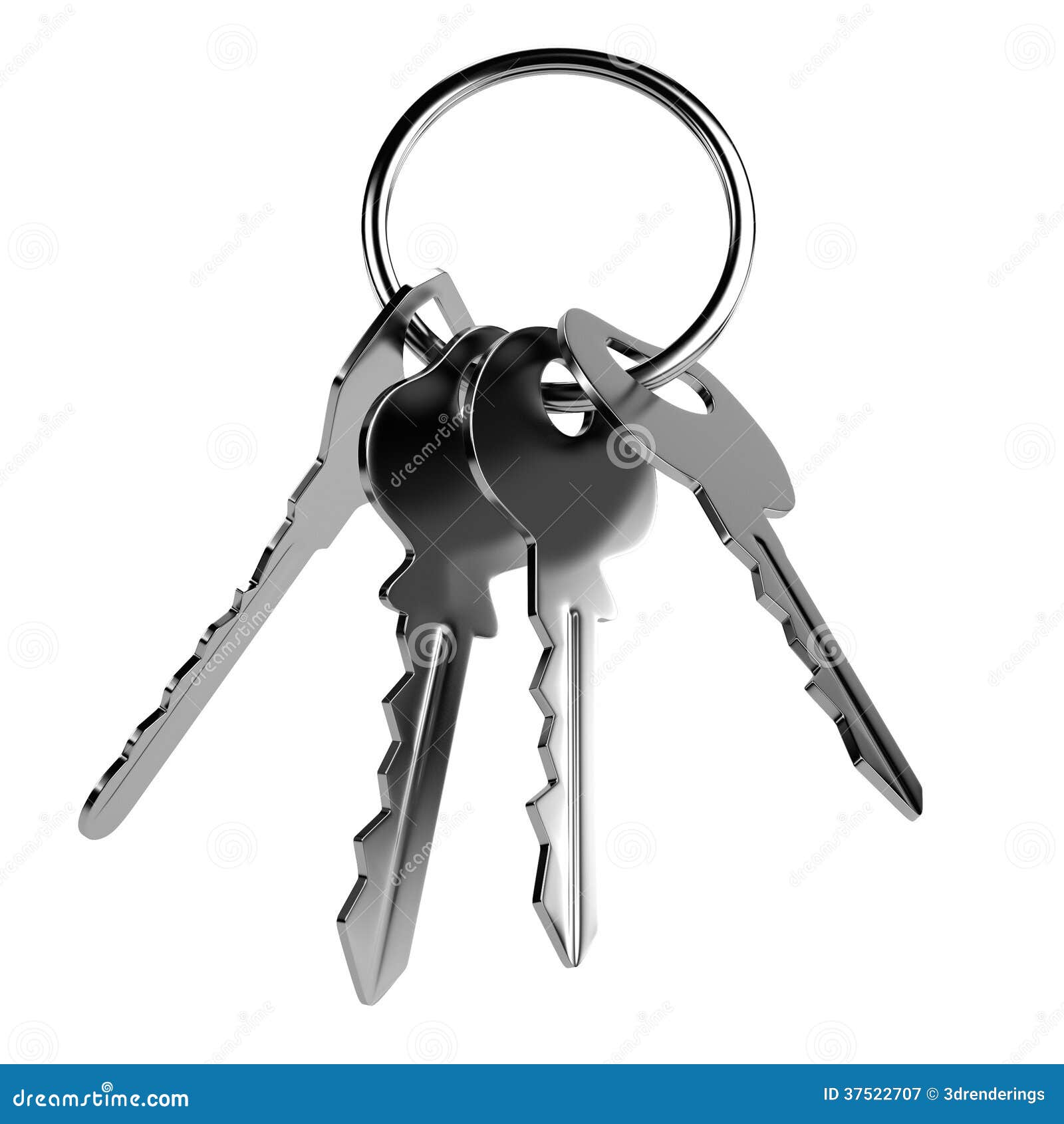 3d render of key set stock illustration. Illustration of collection ...