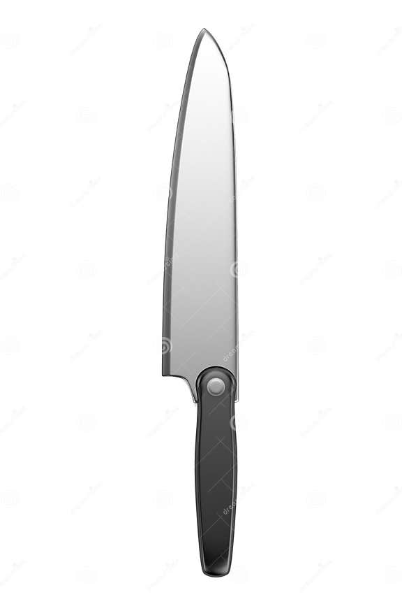 3d render of kitchen knife stock illustration. Illustration of ...