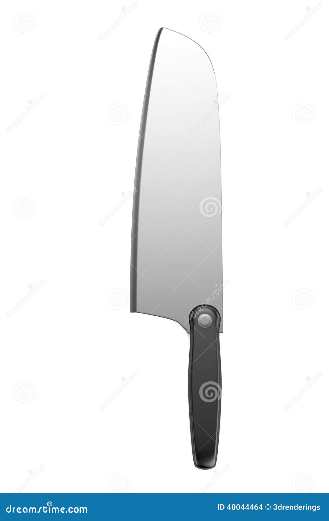 3d render of kitchen knife stock illustration. Illustration of tool ...