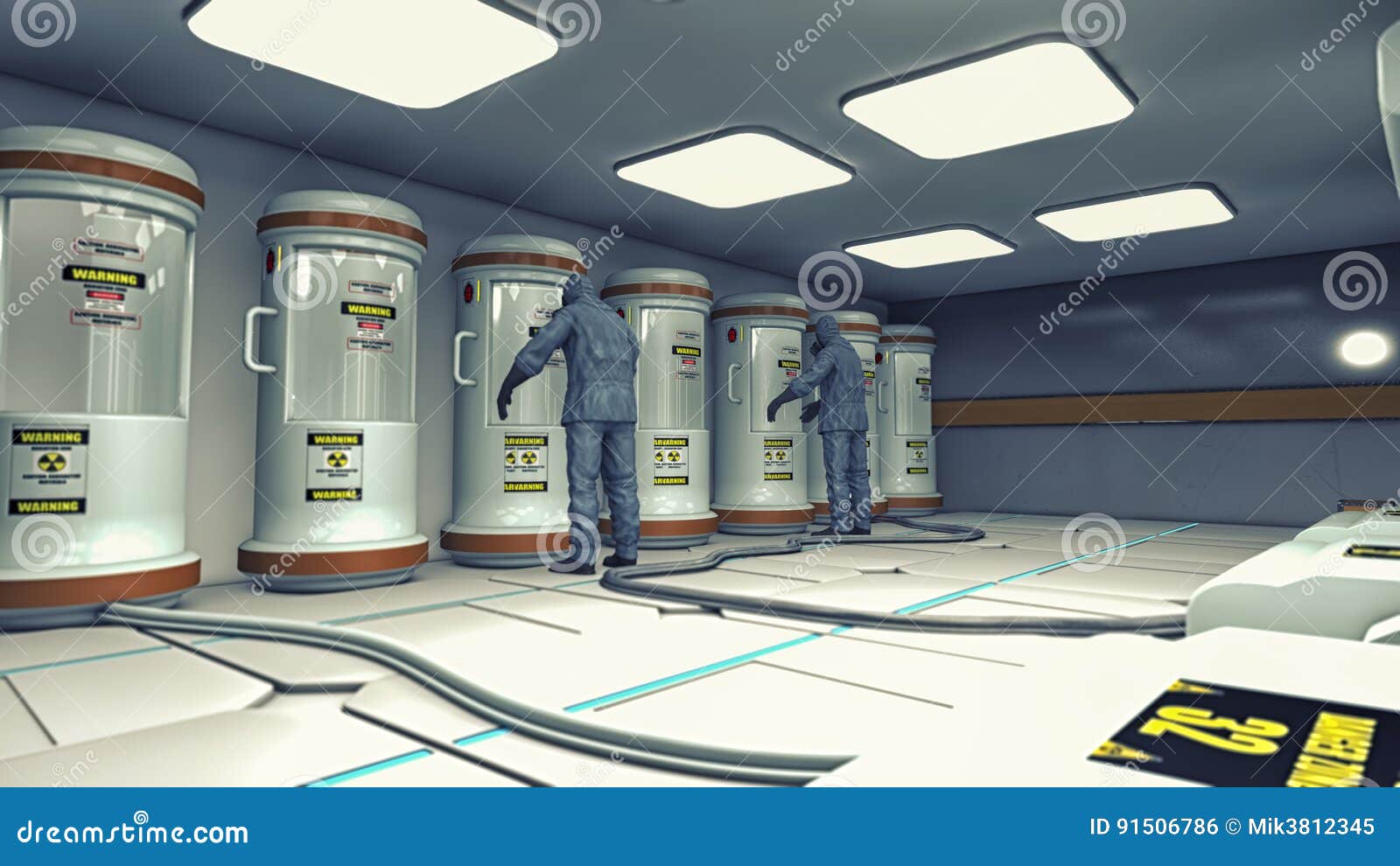 3d Render. Laboratory Manufacturing Stock Illustration - Illustration ...