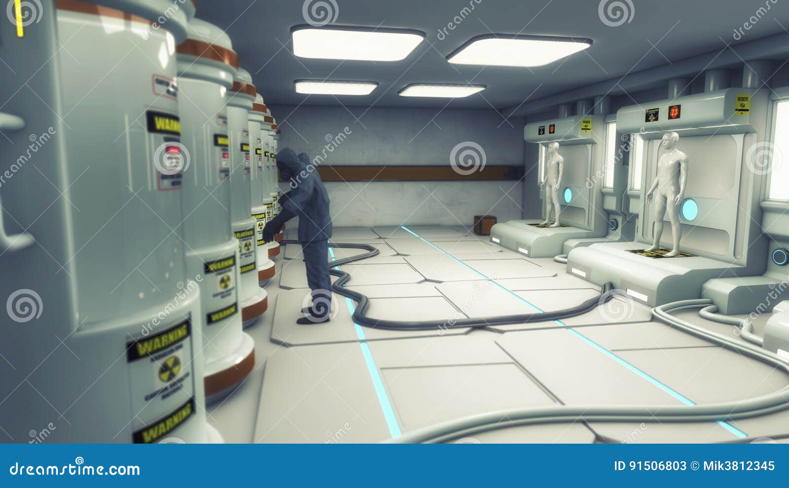 3d Render. Laboratory Manufacturing Stock Illustration - Illustration ...