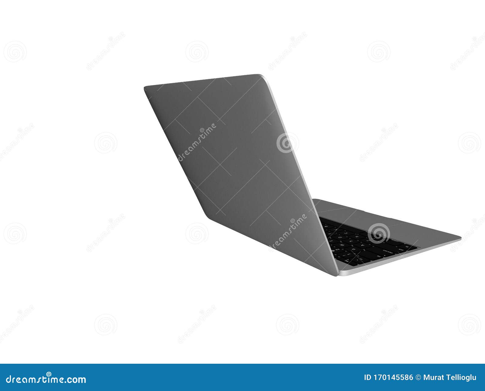 3d Render of Laptop Computer Stock Illustration - Illustration of ...