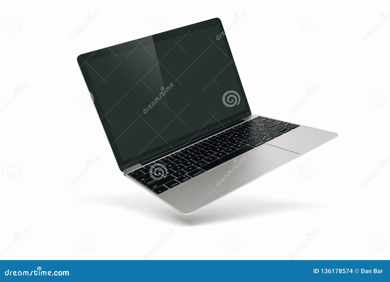 3d render of laptop stock illustration. Illustration of laptops - 136178574
