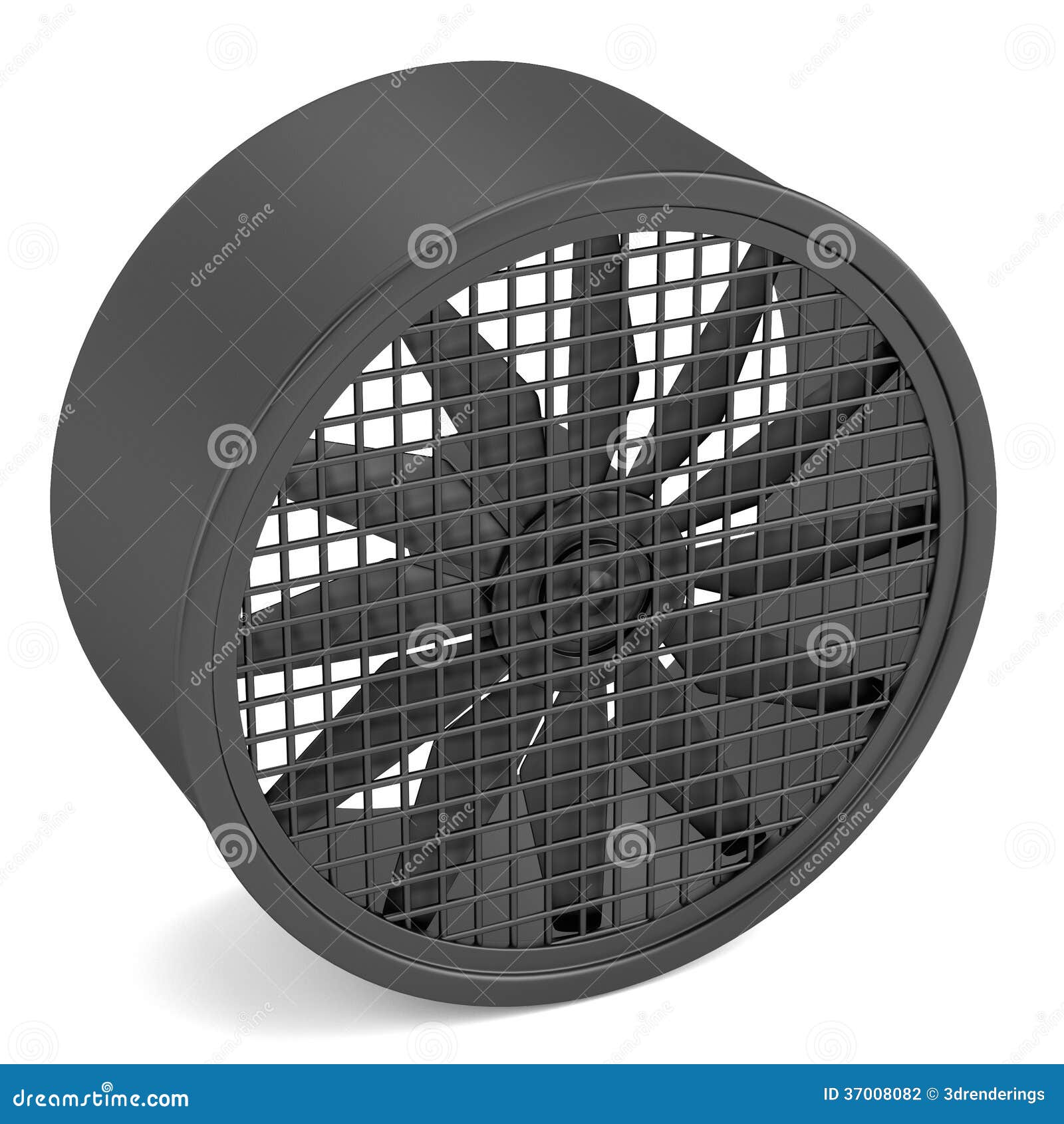 3d render of large fan stock illustration. Illustration of realistic ...